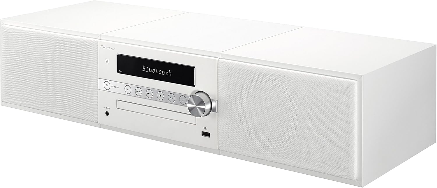 Pioneer X-CM56W Mini Stereo System with Built-in Bluetooth (White) : Amazon.com.mx: Electrónicos
