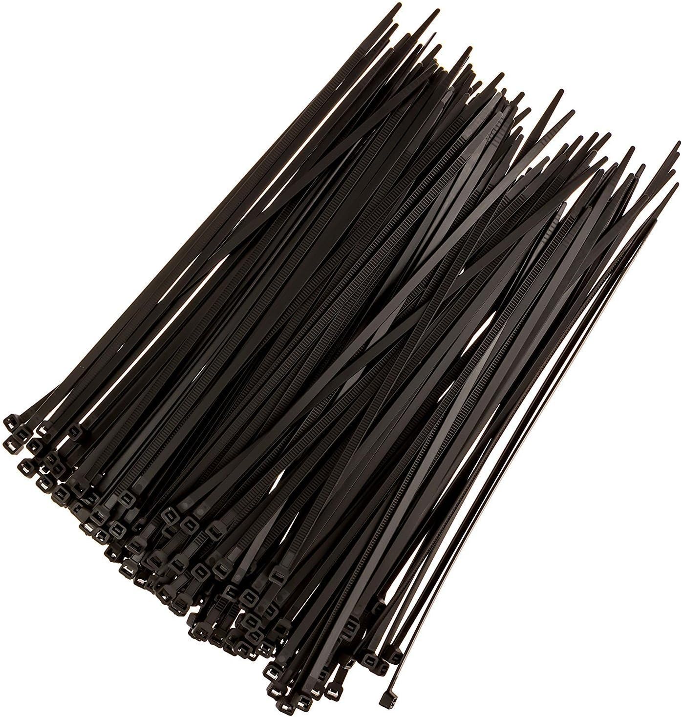 Plastic Strip Cable Zip Ties Nylon Self Locking Wire Ties 10 inch black ...