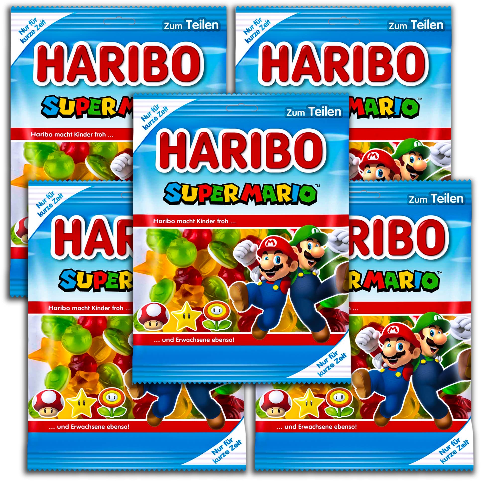5 er Pack Haribo Super Mario 5 x 175g : Amazon.de: Lebensmittel & Getränke