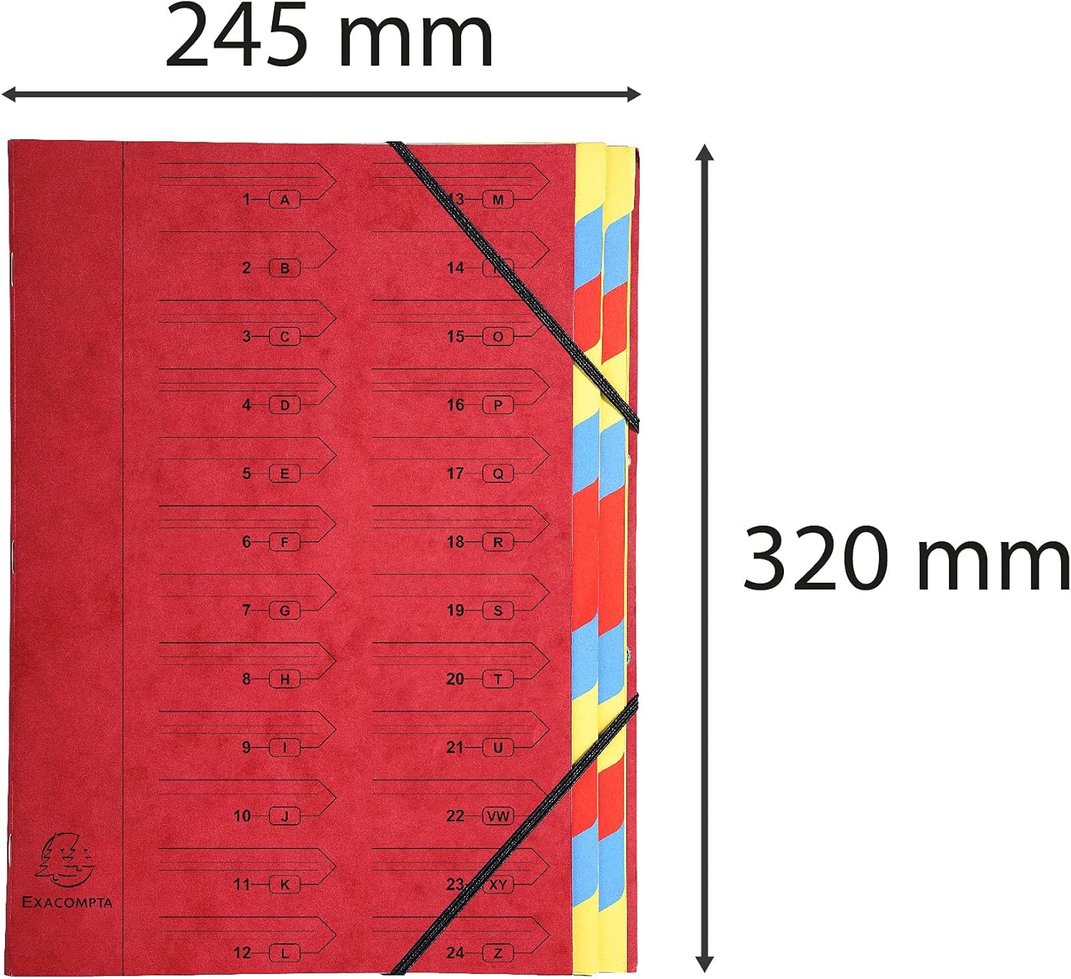 Exacompta Ref – 54245E Stapled Spine Multipart File, 24.5x32cm for A4 ...
