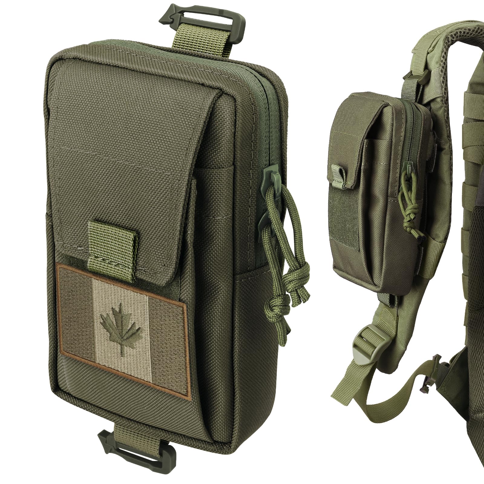 LIVANS Tactical Backpack Accessories Pouch, Molle Accessories Shoulder ...