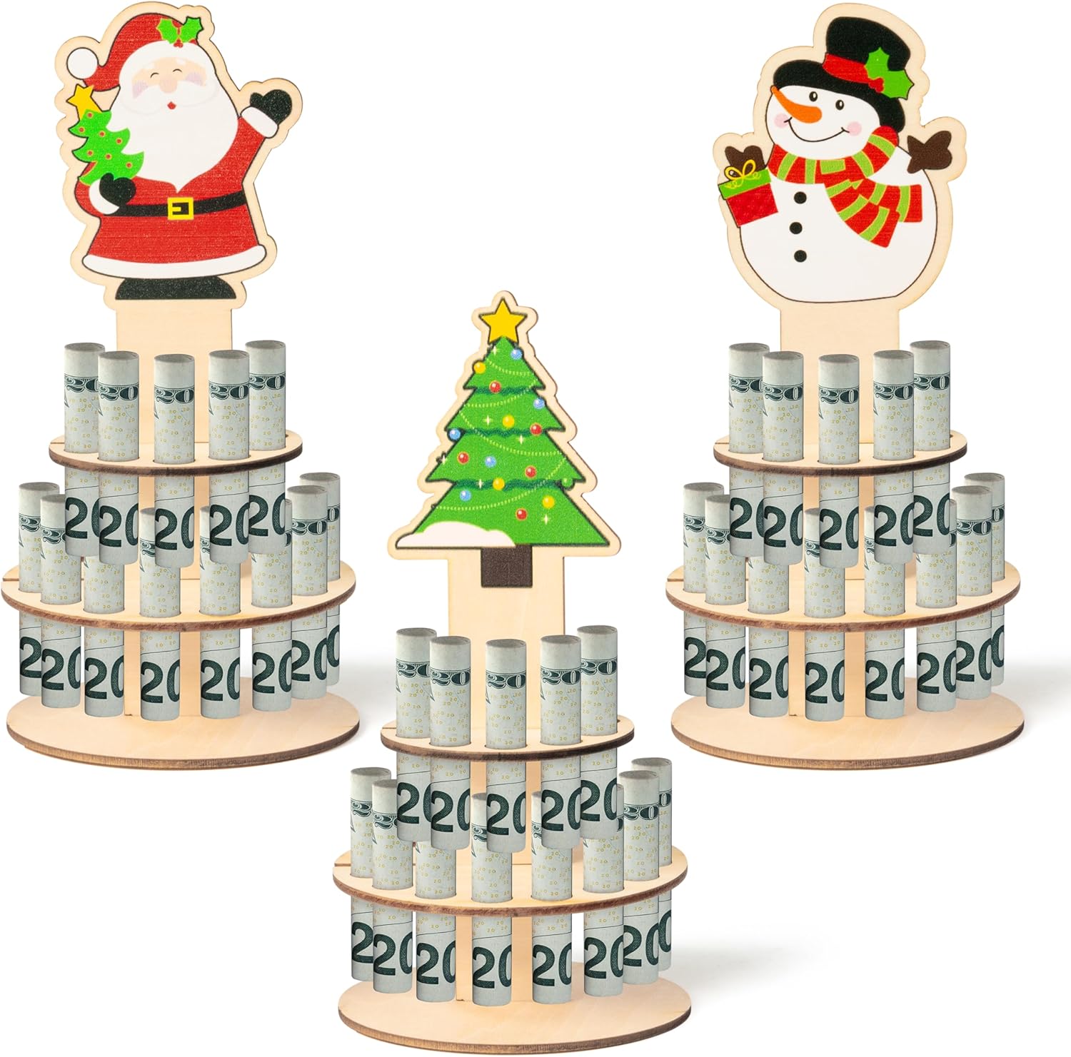 Amazon.com: JAPBOR 3Pcs Christmas Unique Money Holder for Cash Gift ...