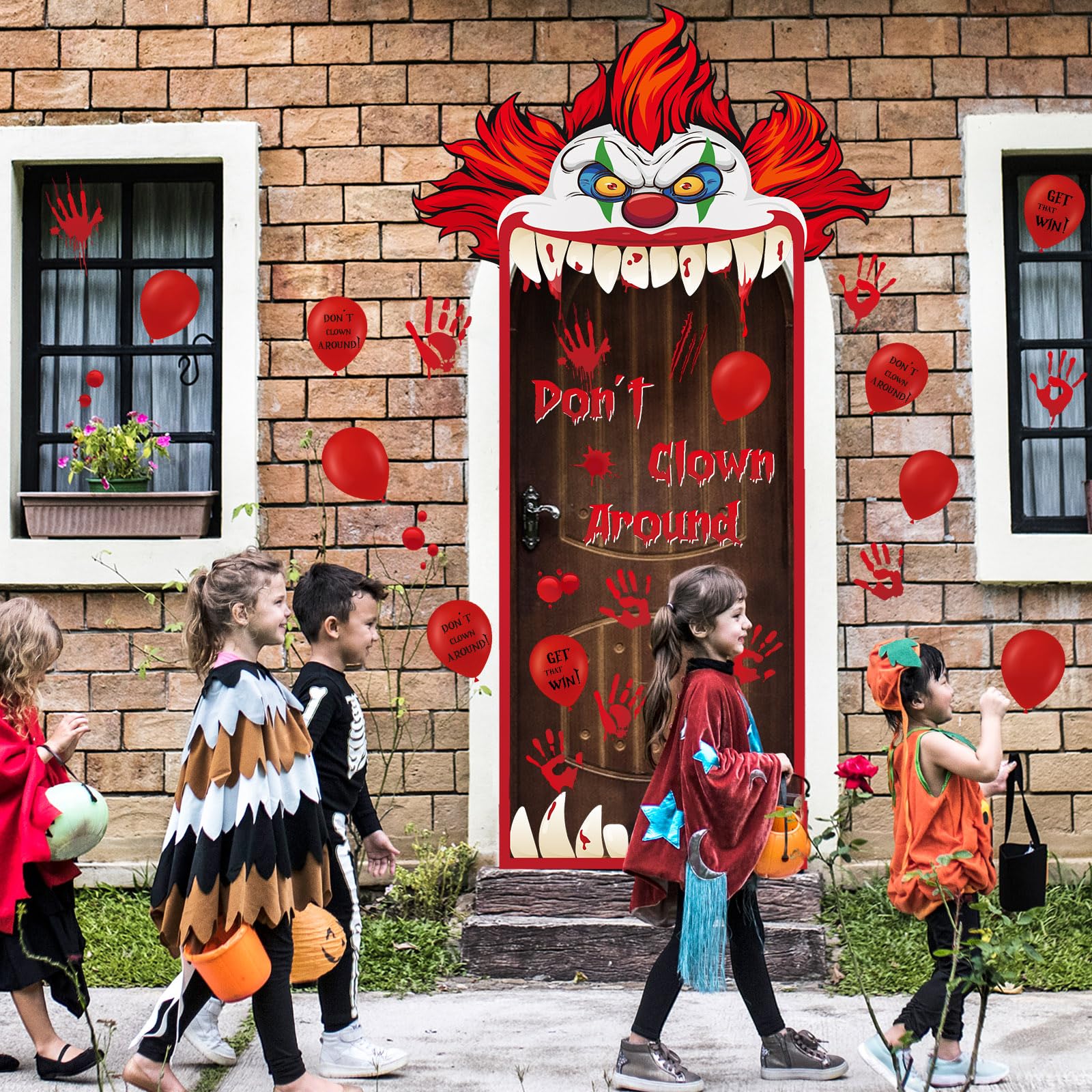 Snapklik.com : Halloween Bulletin Board Decorations Set Clown Paper ...