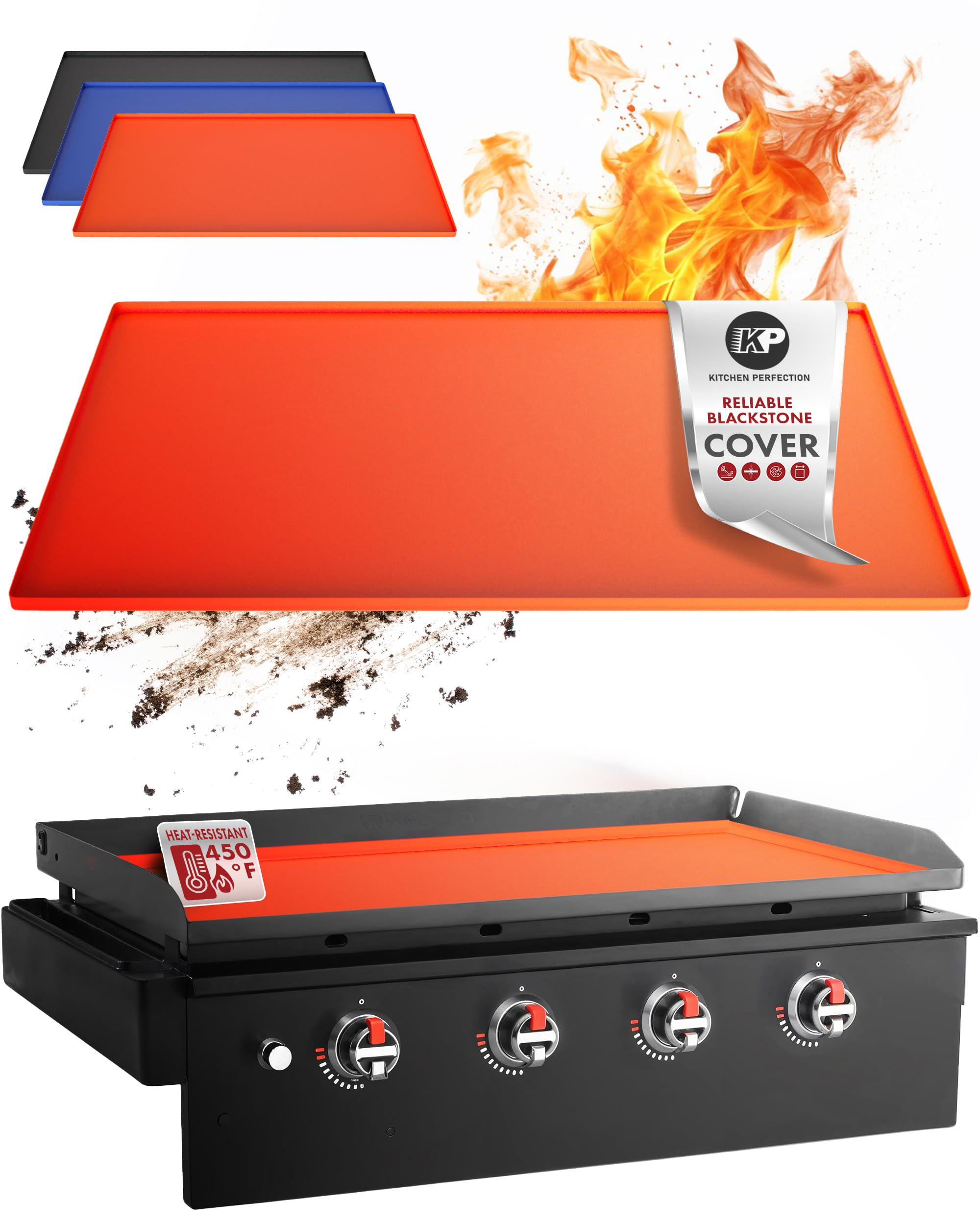 Amazon.com : KITCHEN PERFECTION 28 Silicone Griddle Mat, 28 Inch ...