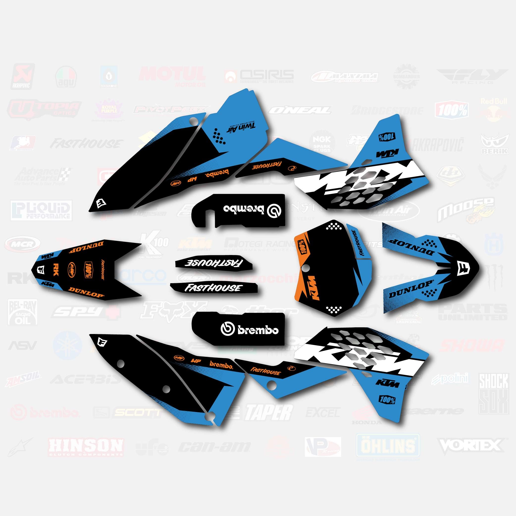 Amazon.com: MXP Graphics 3M Graphics kit Decal Sticker for ktm 125 150 ...