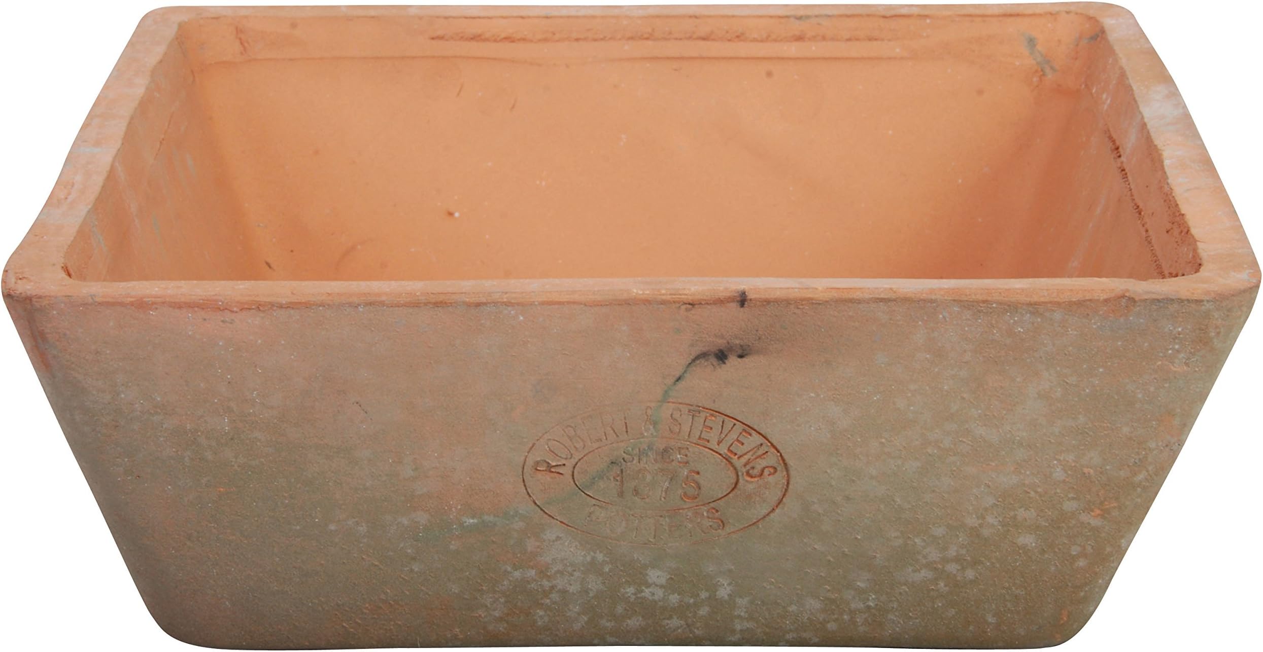 Esschert Design AT07 20 x 20 x 7cm Aged Terracotta Square Pot : Amazon ...