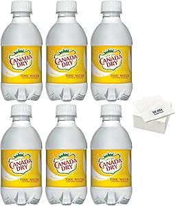 Canada Dry Tonic Water, 10oz Bottles, (Pack of 6) with Bay Area Marketplace Napkins : Amazon.ca ...