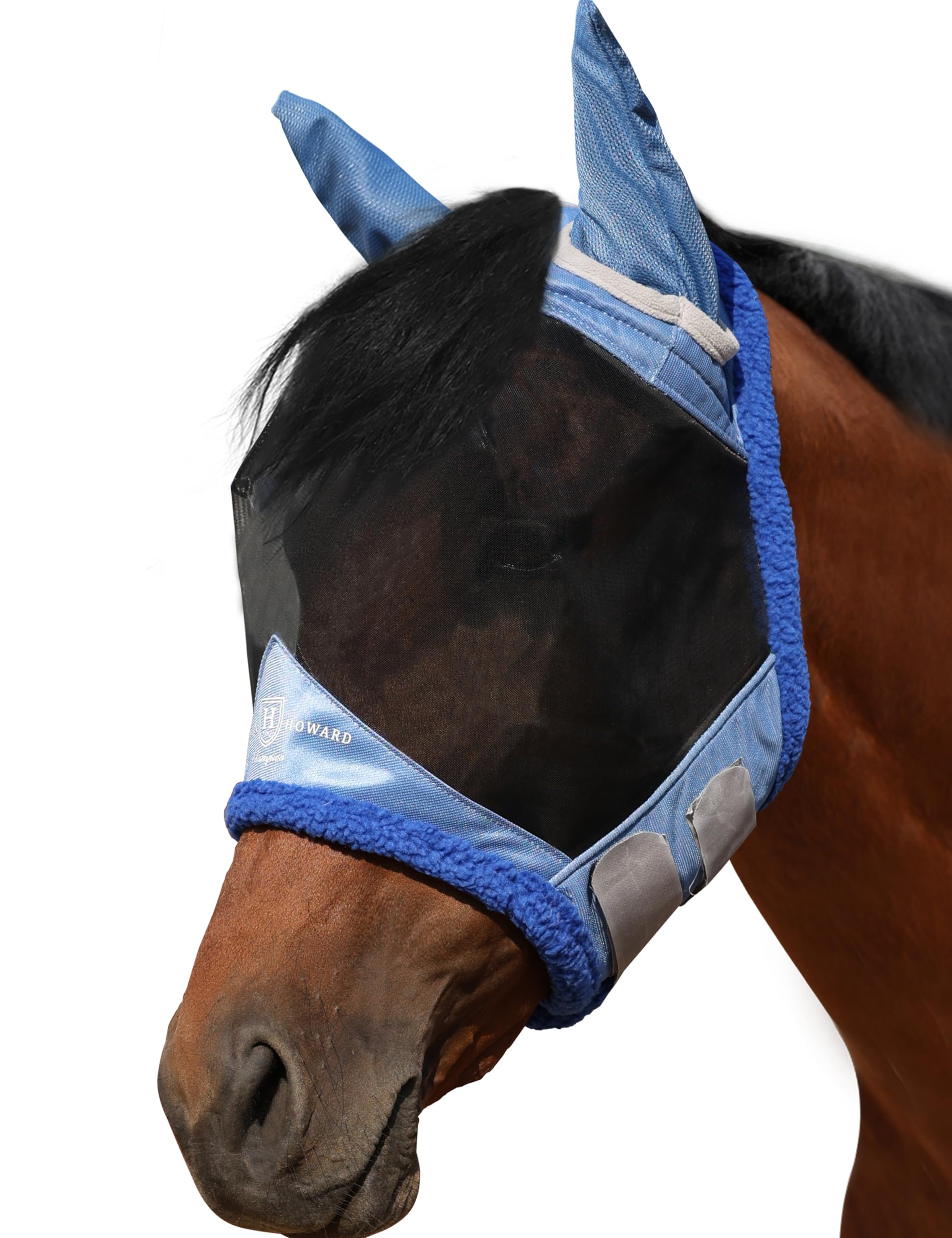 Amazon.com: Harrison Howard Horse Fly Mask UV Protective Fine Mesh with ...