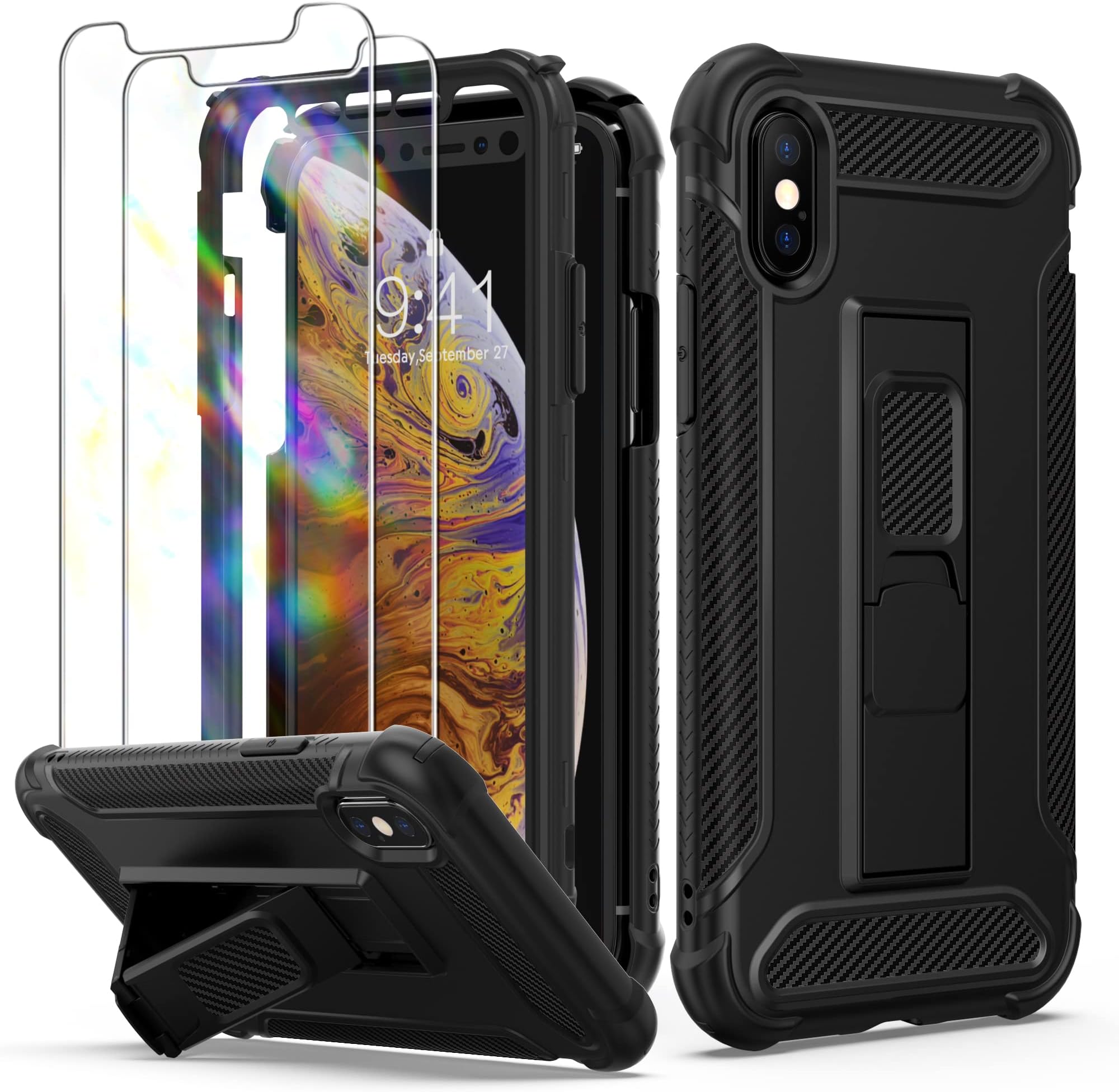 iATO iPhone Xs Max Wood Case [Wireless Charging Compatible] Real Bois ...