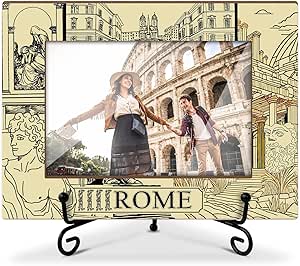 Amazon.com - DOIUCRO Rome Picture Frame - 4x6 Rome Themed Wooden Frame ...