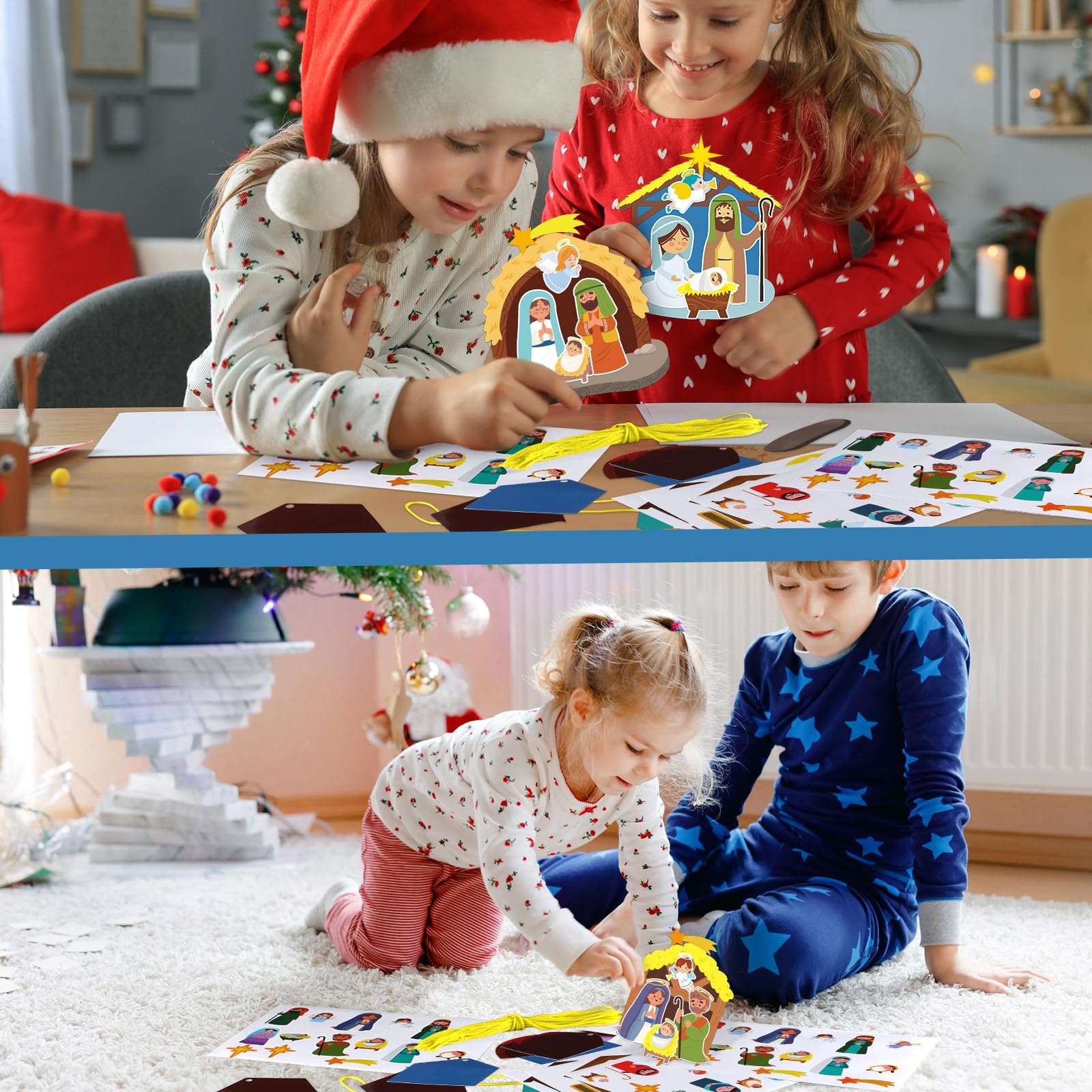 Snapklik.com : ReliThick 30 Sets Nativity Scene Craft Kit For Kids ...