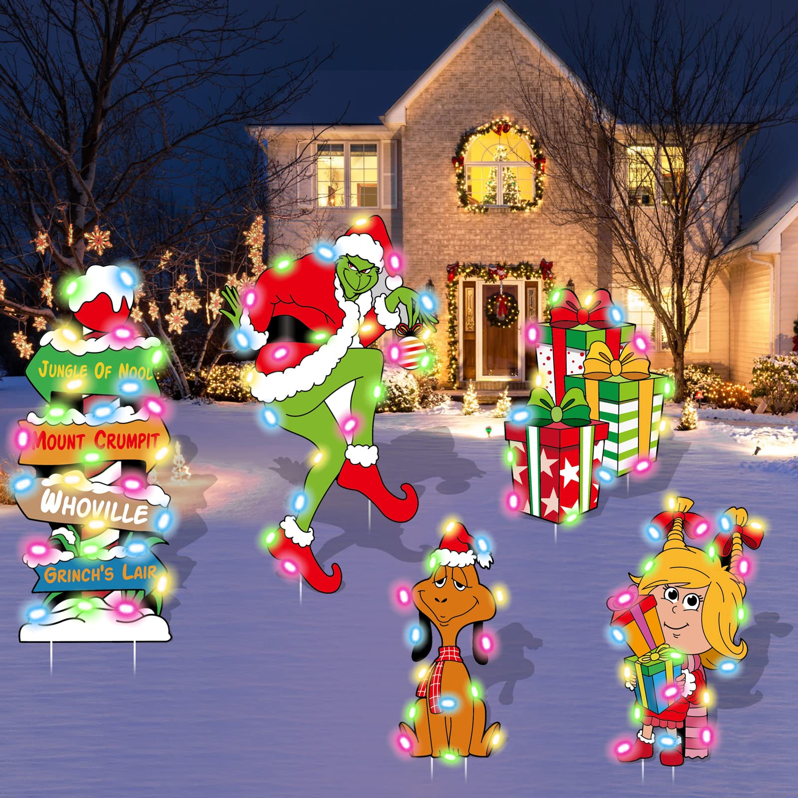 Grinch Stealing House Lights Grinch Steals The Lights!