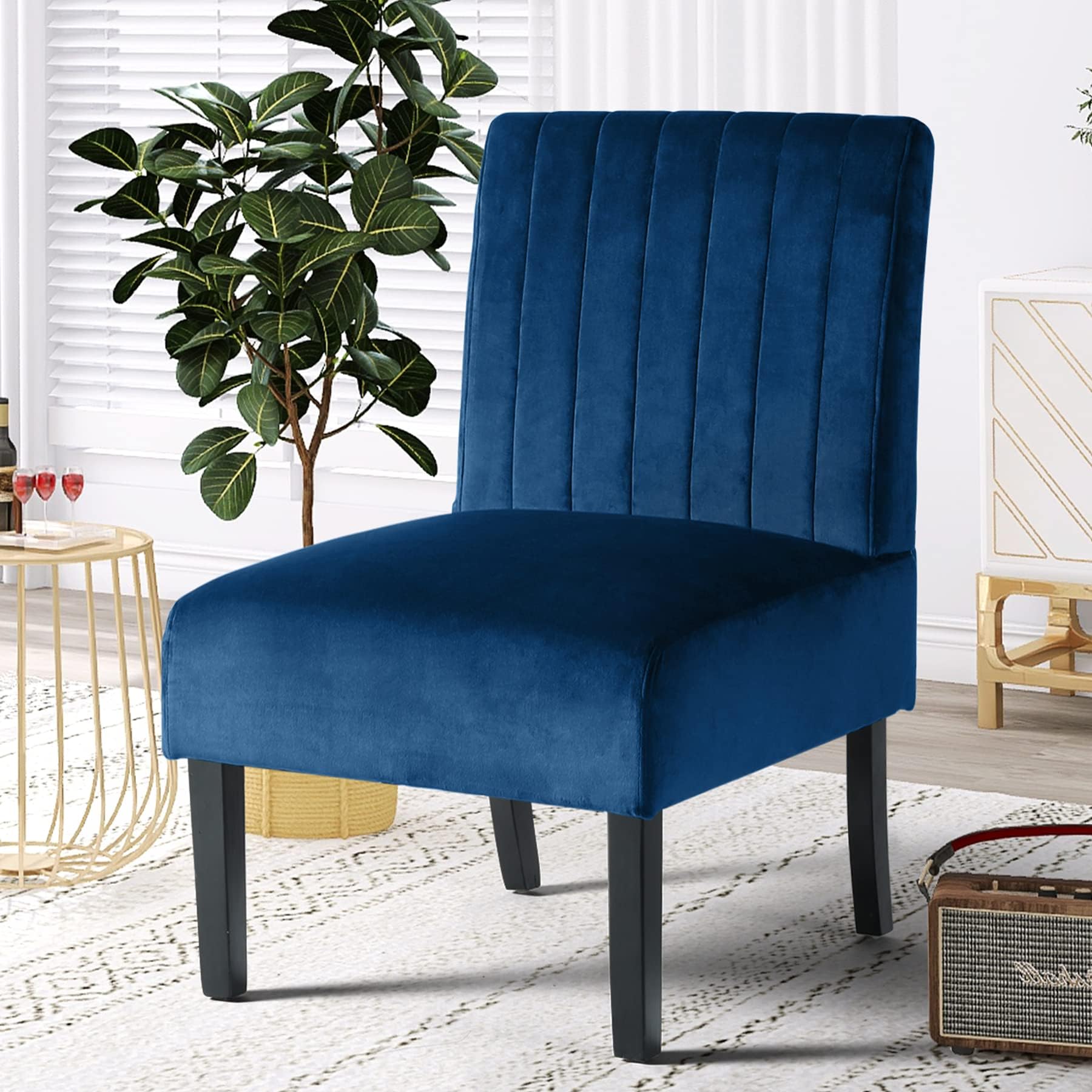 Amazon.com: Christopher Knight Home Darrow Velvet Modern Armless Chair ...