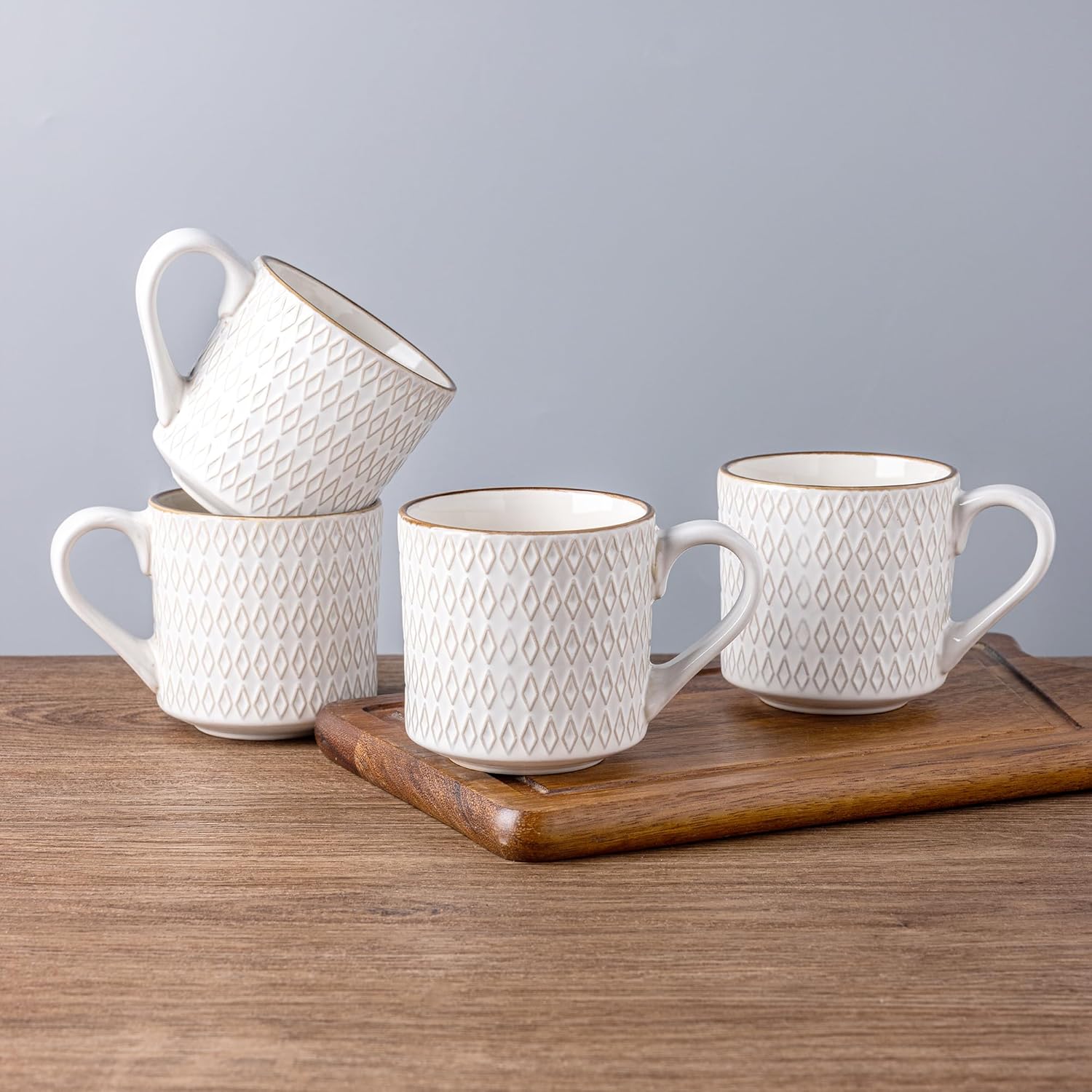 Amazon.com: GBHOME Ceramic Coffee Mugs Set of 6, 12oz Handmade Ceramic ...
