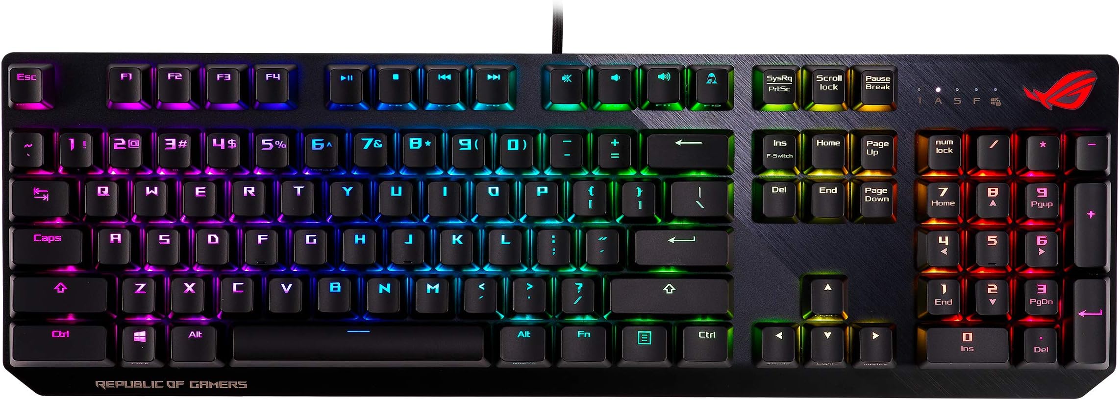 Amazon.com: ASUS RGB Mechanical Gaming Keyboard - ROG Strix Scope ...