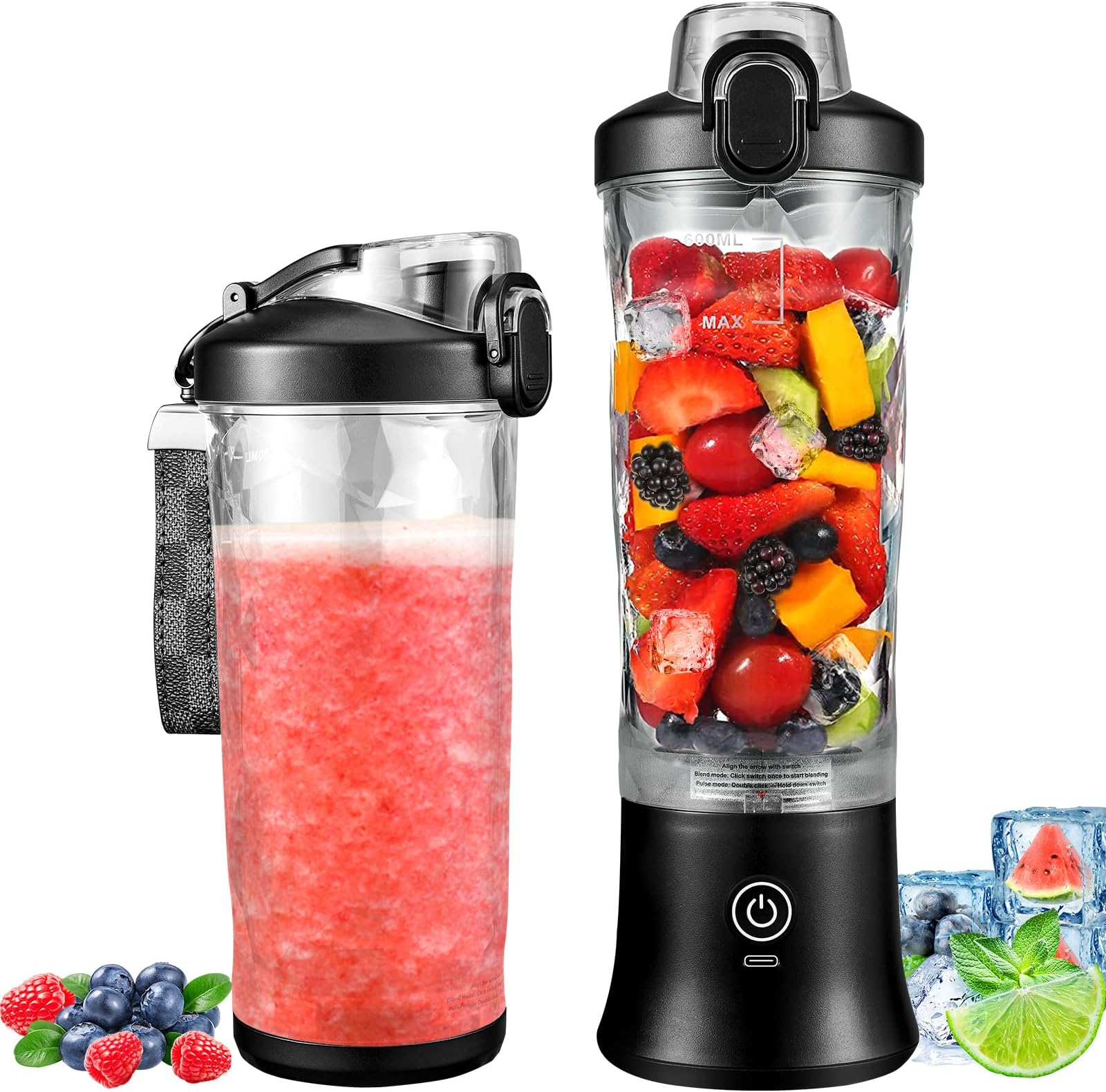 Amazon.com: MoKo Portable Blender, 270 Watt Personal Blender for Shakes ...
