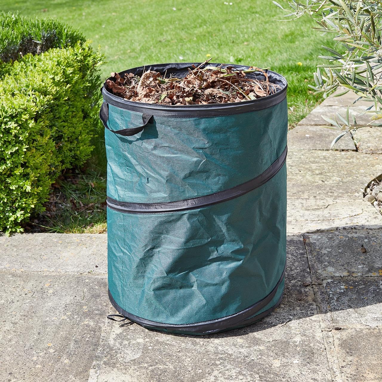 Large 100L Pop-Up Spring Bin - Reusable & Collapsible Heavy Duty ...