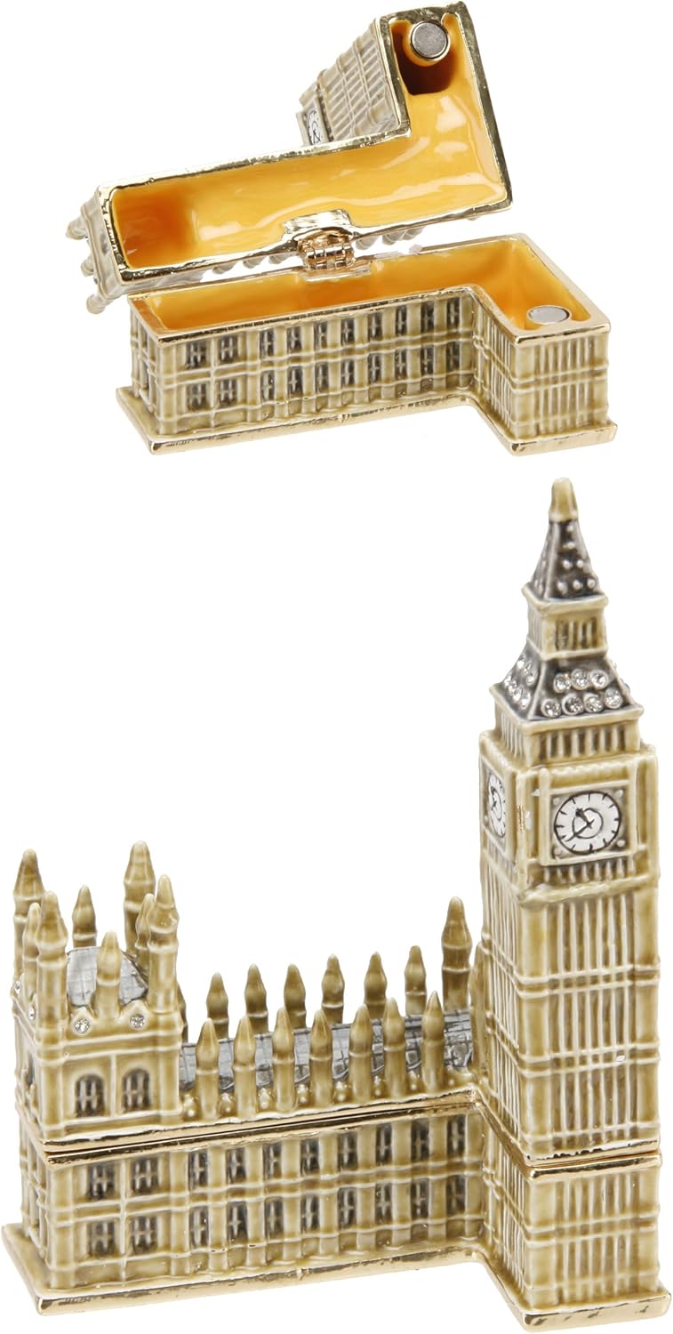Amazon.com: Big Ben & Houses of Parliament London Treasured Trinkets ...