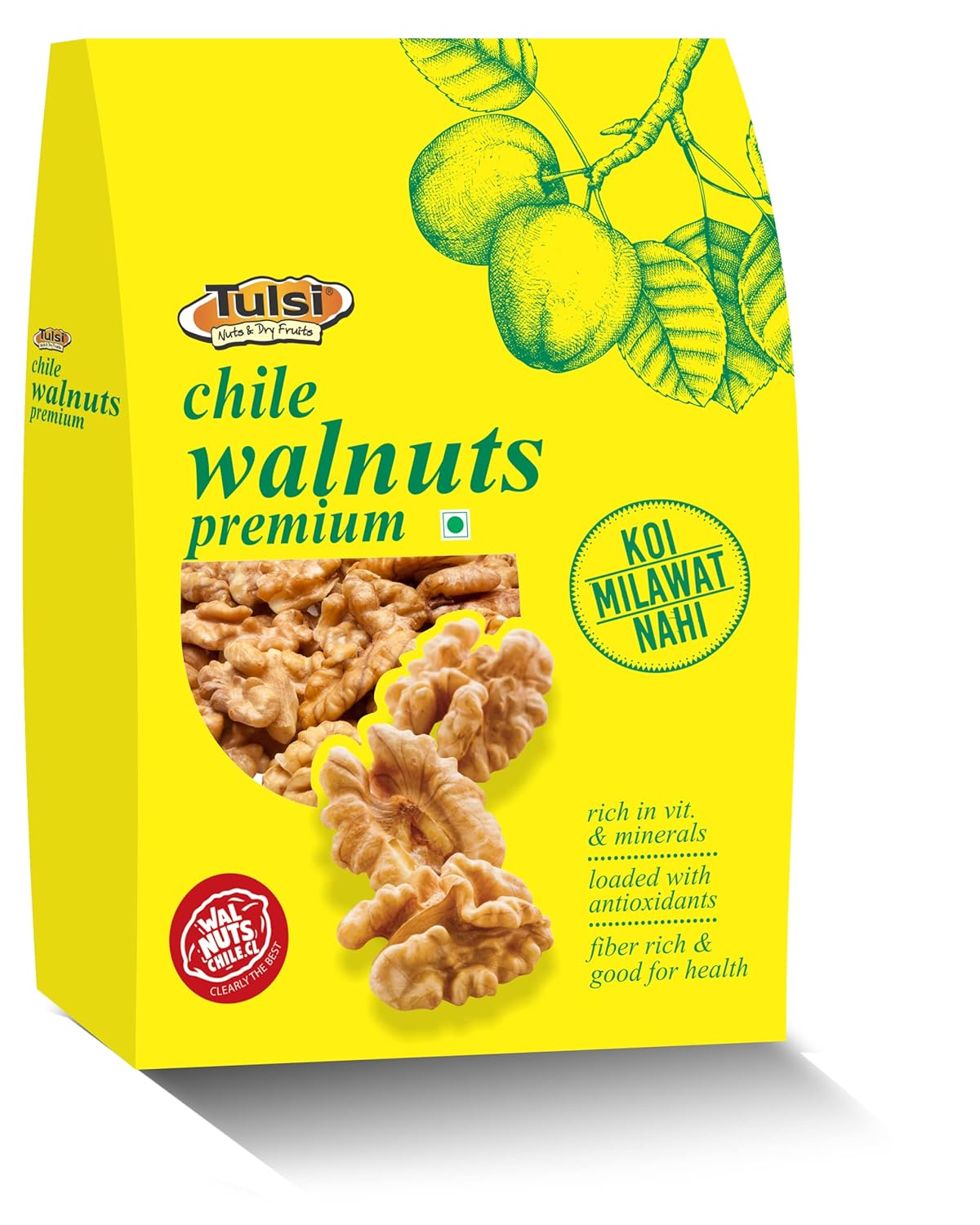 Tulsi Chile Premium Walnuts Kernels 200g | Large Size | Inshell Walnuts ...