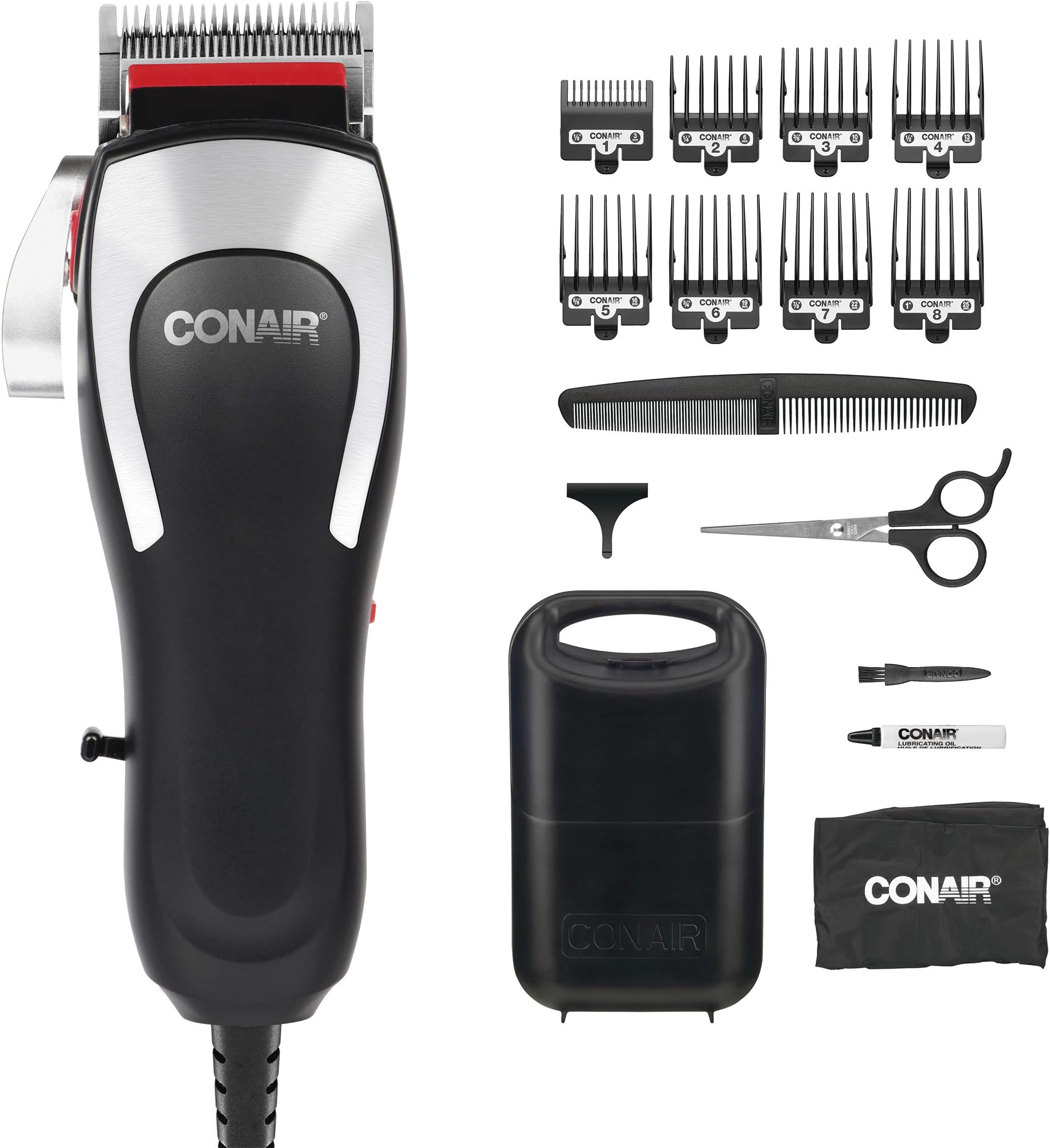 Amazon.com: Conair Barber Hair Clippers, Barbershop Series Professional ...
