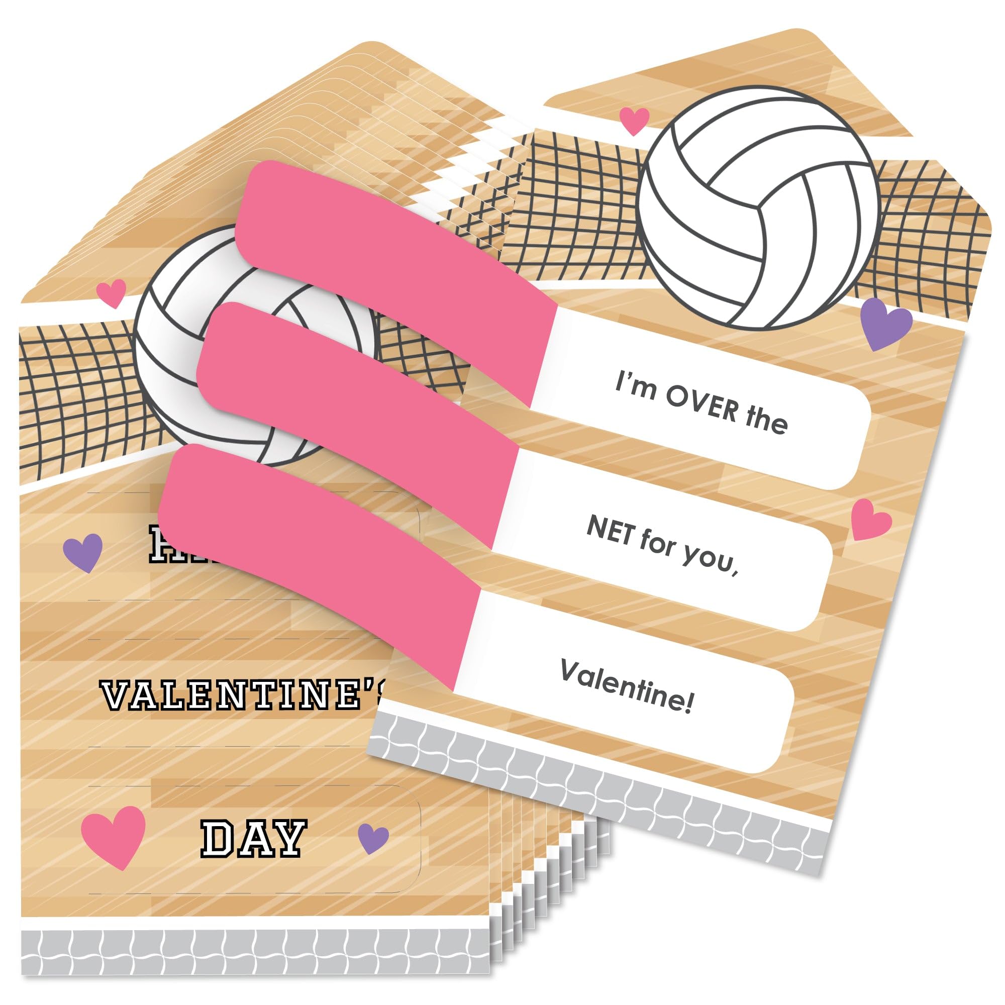 Amazon.com : Big Dot of Happiness Bump, Set, Spike - Volleyball - Cards ...