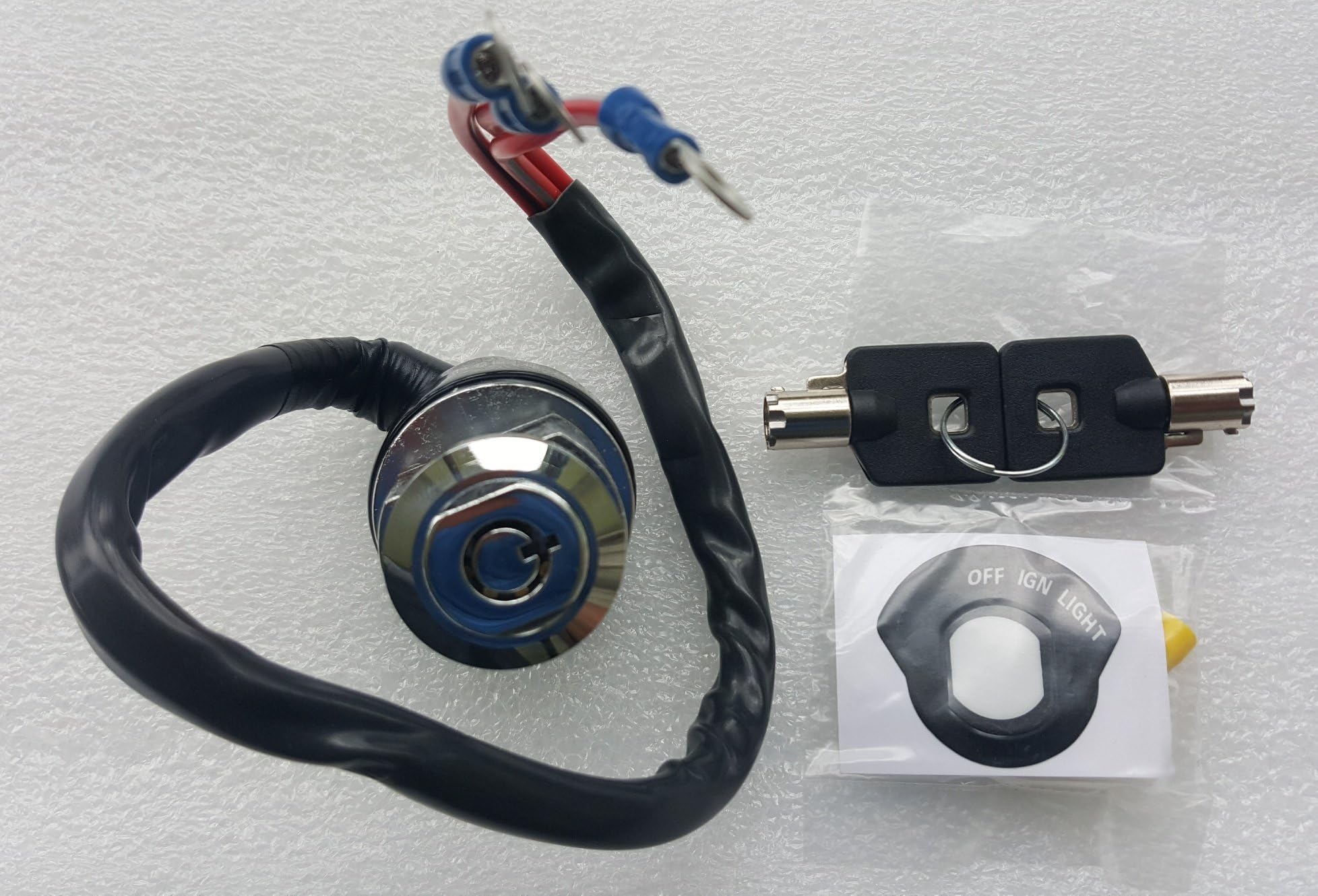 Amazon.com: Universal Ignition Switch with Round Key Harley Ignition ...