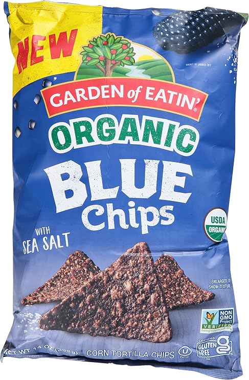 Amazon.com: Garden of Eatin' Organic Blue Corn Tortilla Chip 14 oz