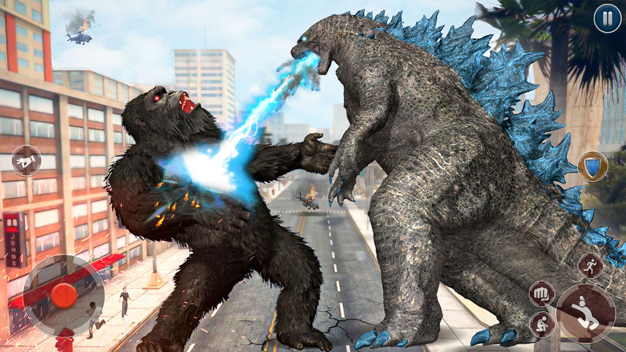 Monster Godzilla VS Kaiju Battle Fighting City Destruction War Games 3D ...