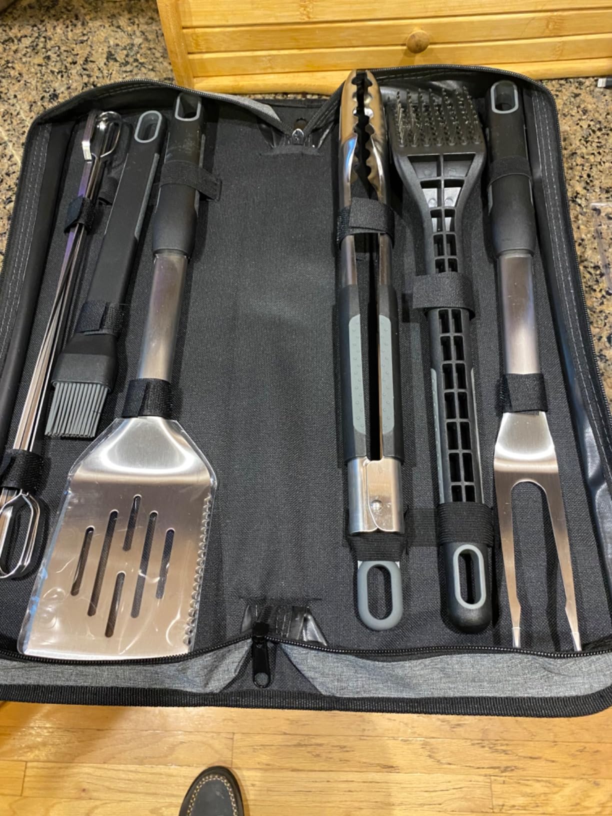 Amazon.com : HomeEase BBQ Grill Tool Set- Stainless Steel Barbecue ...