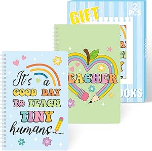B1ykin A5 Spiral Notebooks, 2Pcs 50 Sheets 100 Pages Cute Wire Bound ...