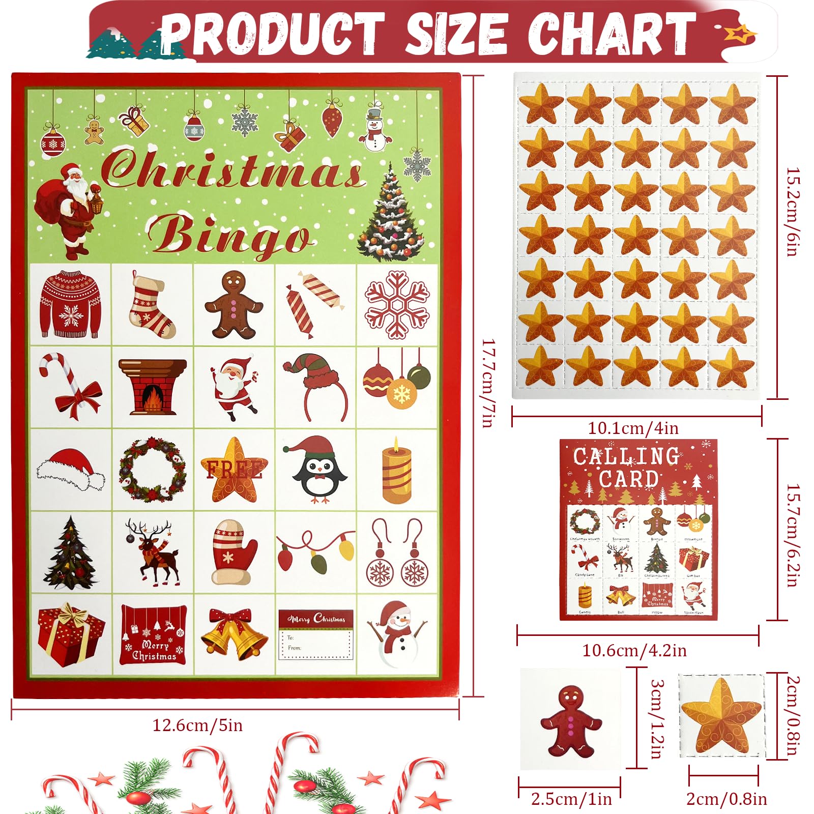 Santa Bingo Cards For 24 Players Holiday Party Family Game 30 FREE ...