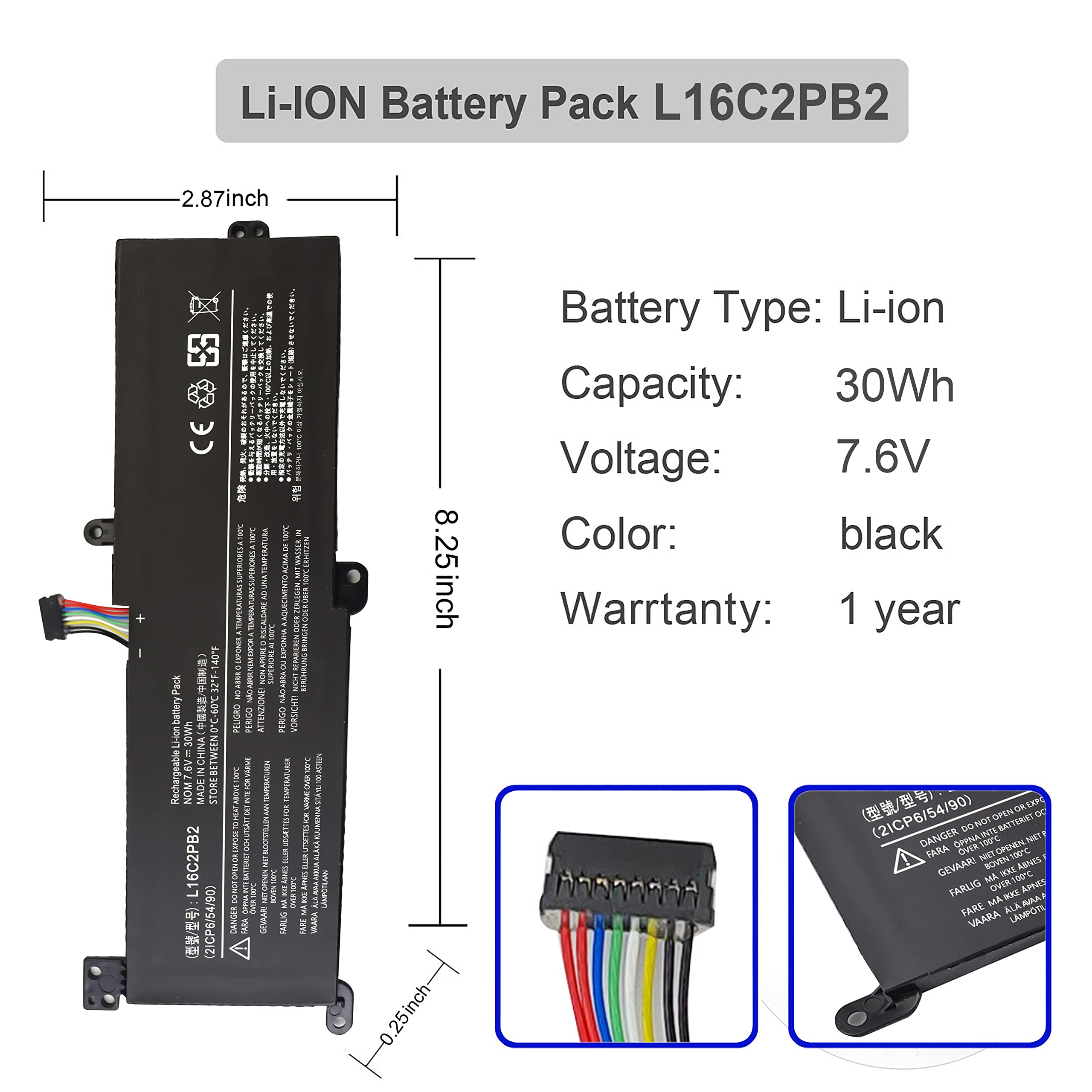 Snapklik.com : L16M2PB1 L16C2PB2 Laptop Battery For Lenovo IdeaPad 320 ...