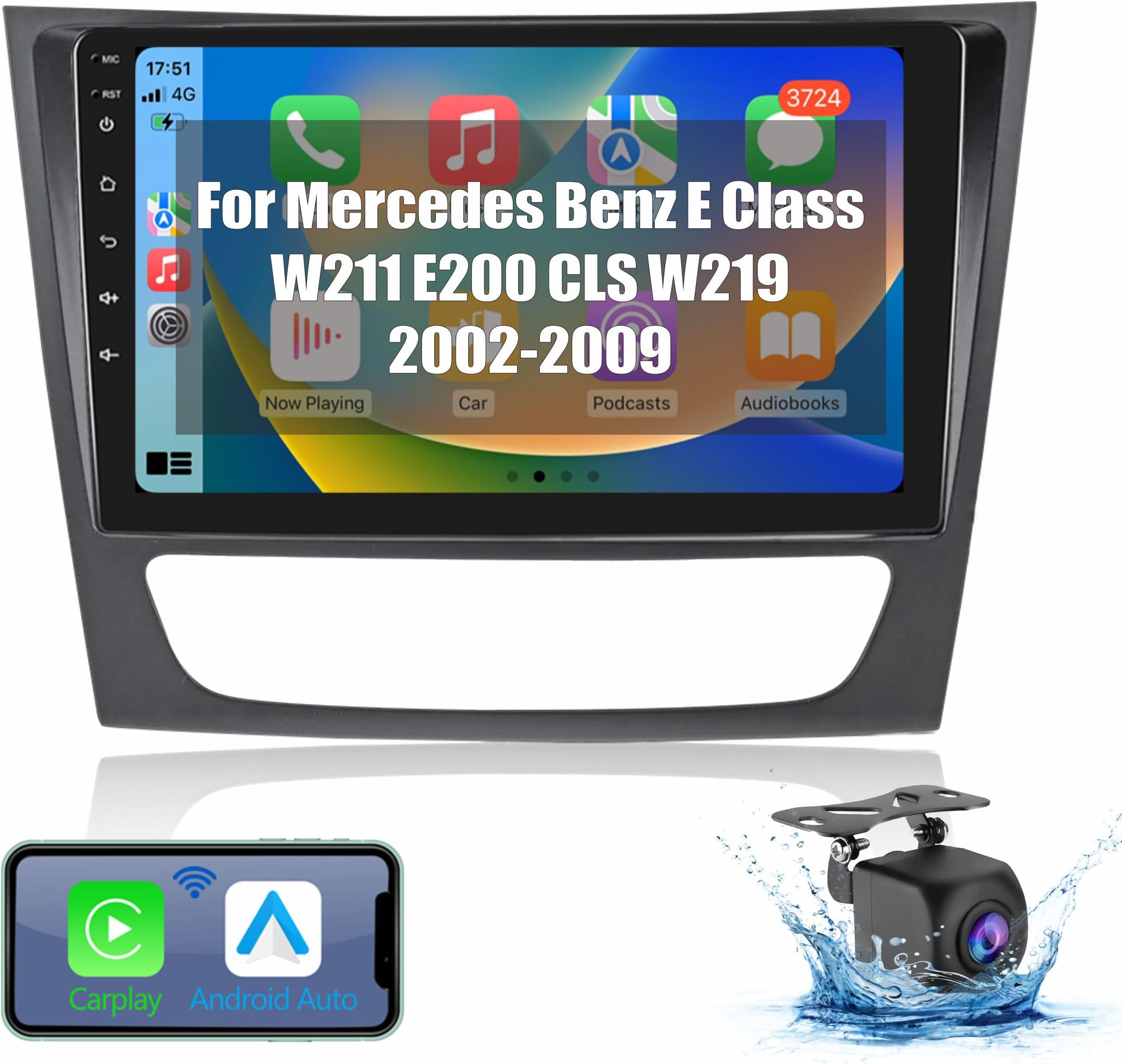 Amazon.com: Android Car Radio Stereo for Mercedes Benz E Class W211 ...