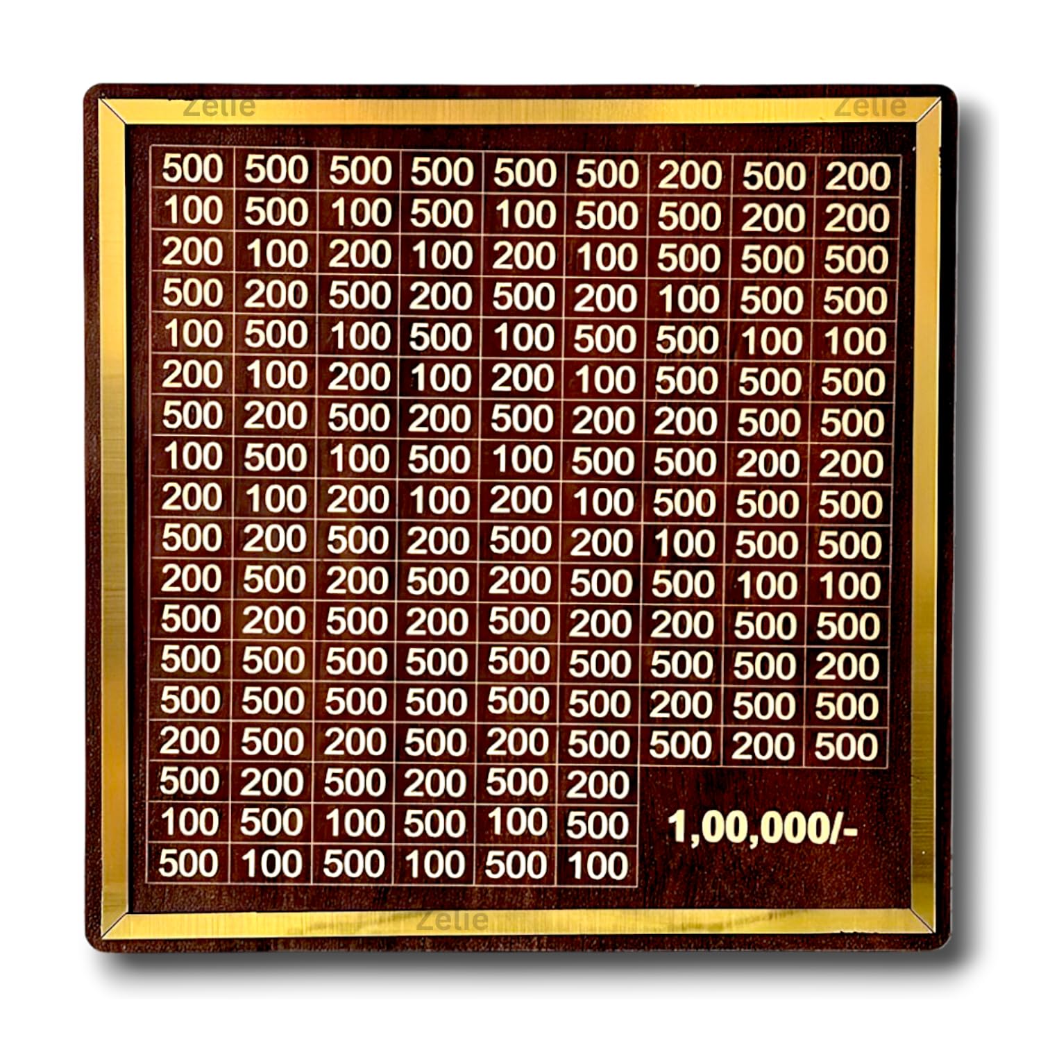 ZELIE Money Savings Box for Adults 1,00,000, Wooden Piggy Bank for ...