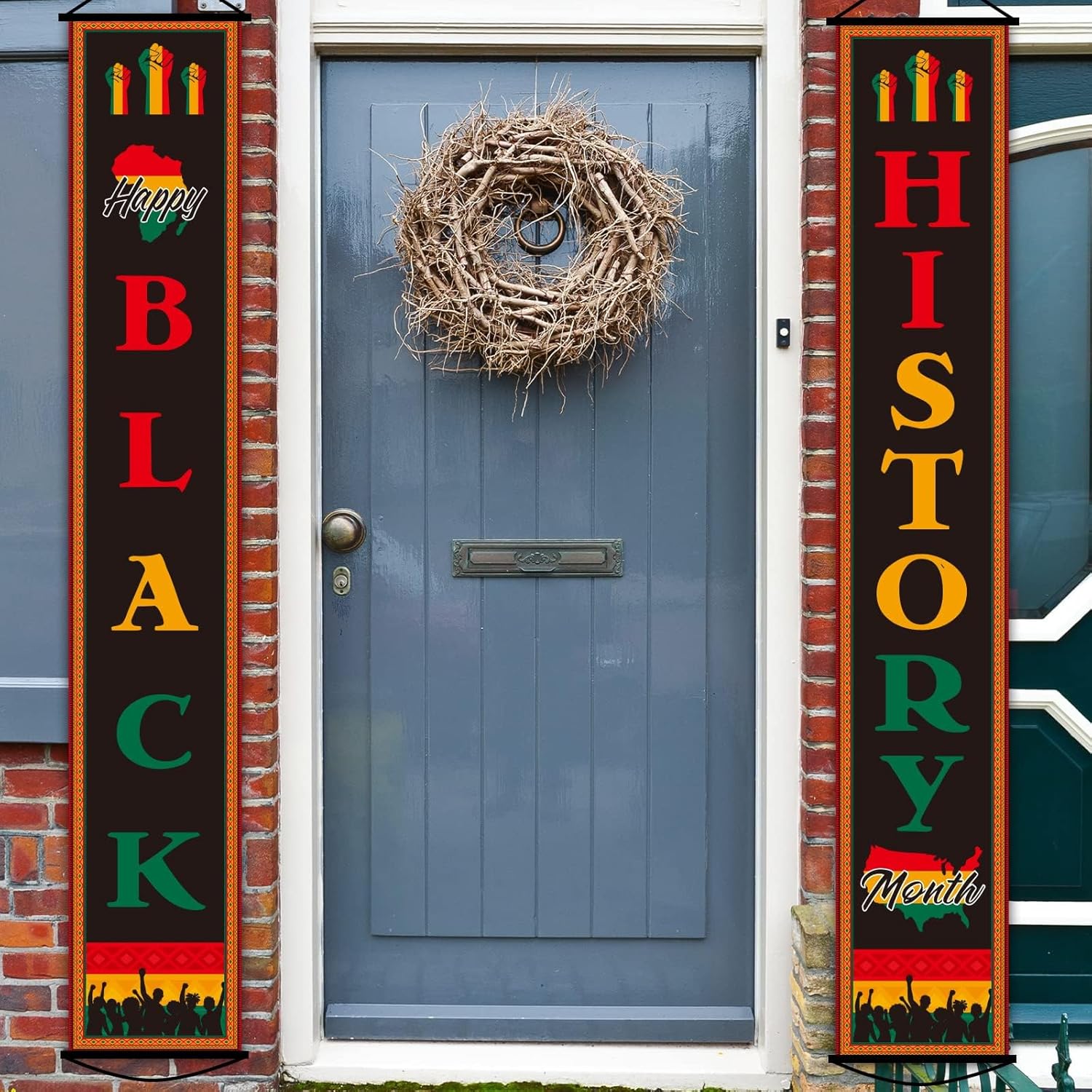 Amazon.com: Black History Month Decorations Porch Banner African ...