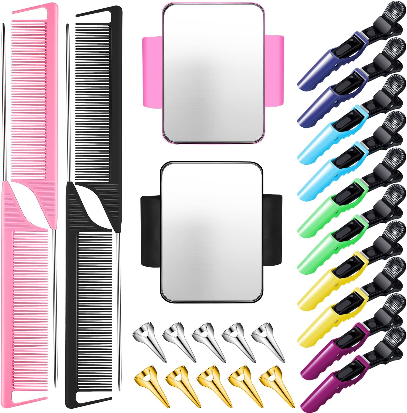Amazon.com : 26 Pcs Hair Braiding Kit: Magnetic Wrist Holder, Stainless ...