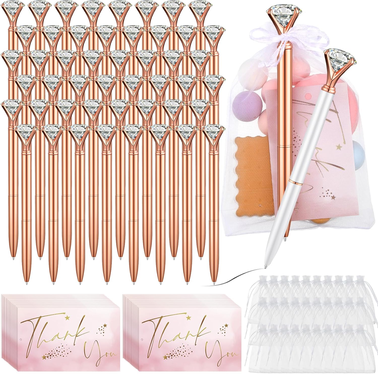 Amazon.com : Skyygemm 181 Pcs Bridal Shower Pens Diamond Pen Set 61 ...