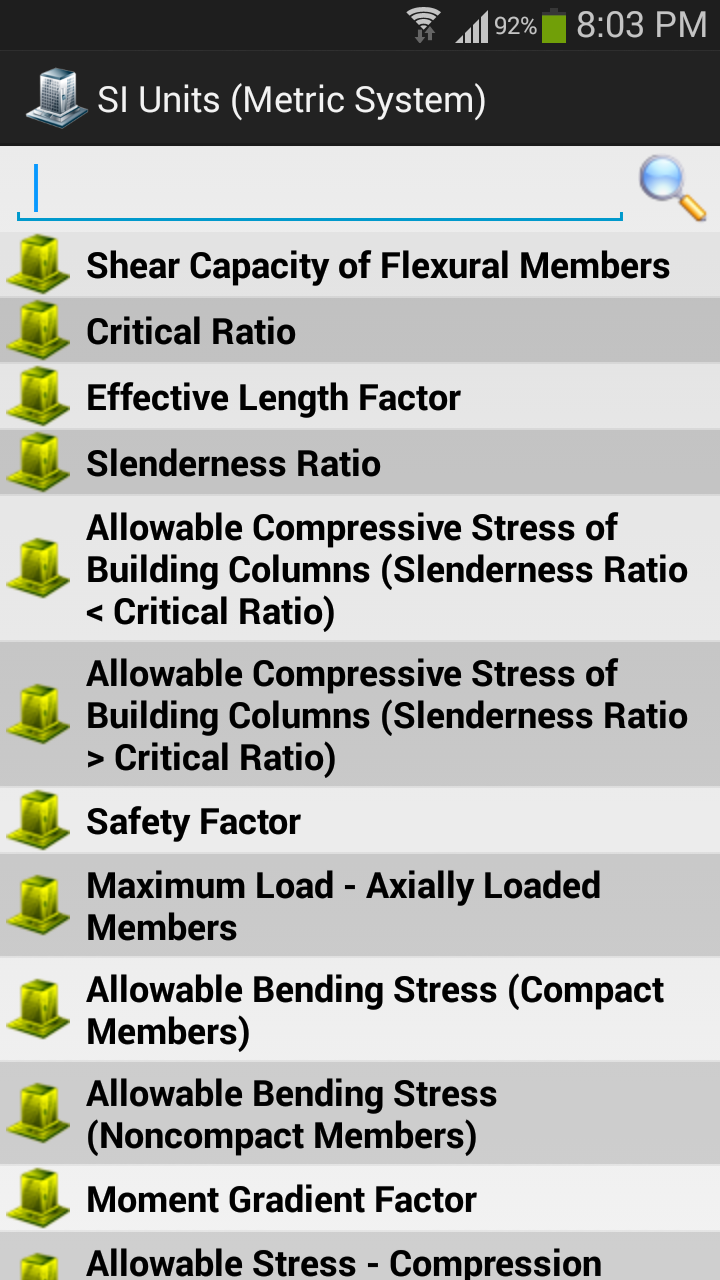 Structural Engineering Calculator - App on Amazon Appstore