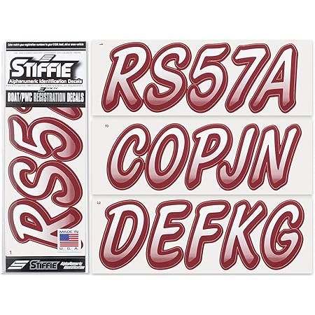 Amazon.com: Whipline Blue/Silver 3" DOT Decal Kit Registration Numbers ...