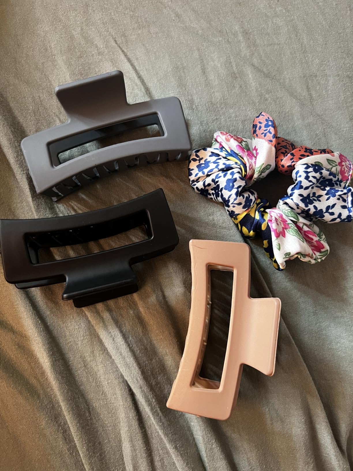 Aliba Collection 4 Inch Rectangle Hair Claw Clips Large Matte No Slip ...