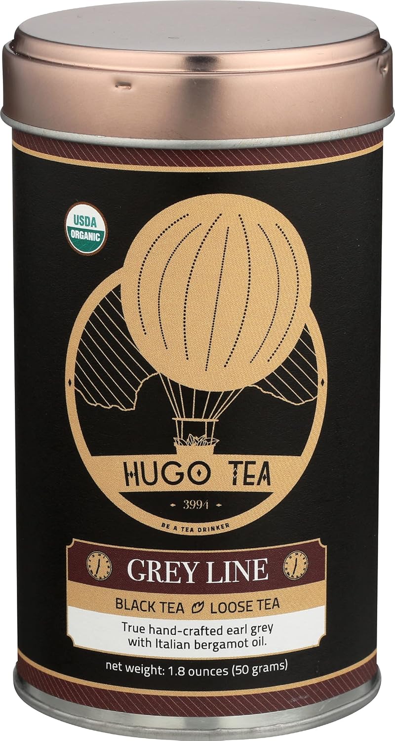 Amazon.com : Hugo Tea, Tea Black Grey Line Loose, 1.8 Ounce : Grocery ...