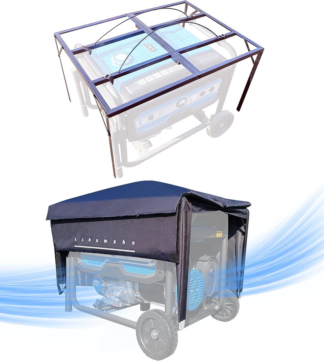 Amazon.com: Schumaho Generator Cover While Running, Rain Shelter Tent ...