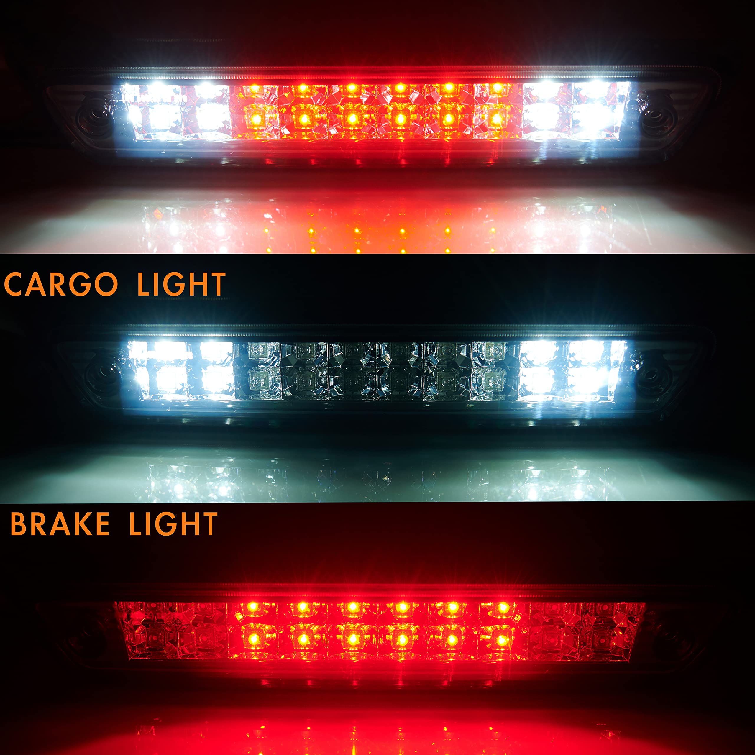 Snapklik.com : Cxdar Third 3rd Brake Light, LED High Mount Stop Light ...