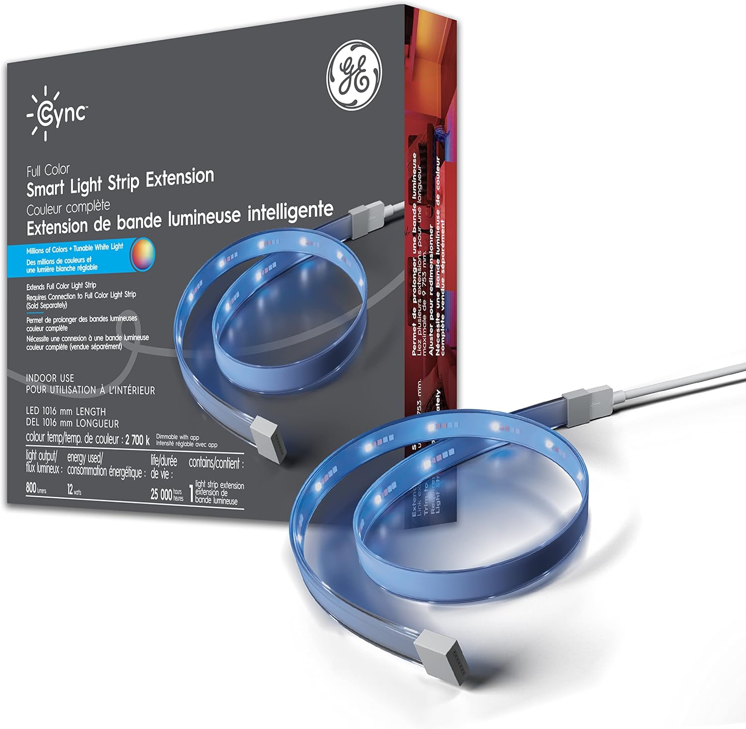 C by GE Lighting Full Color Spectrum RGB Smart LED Strip Lights ...