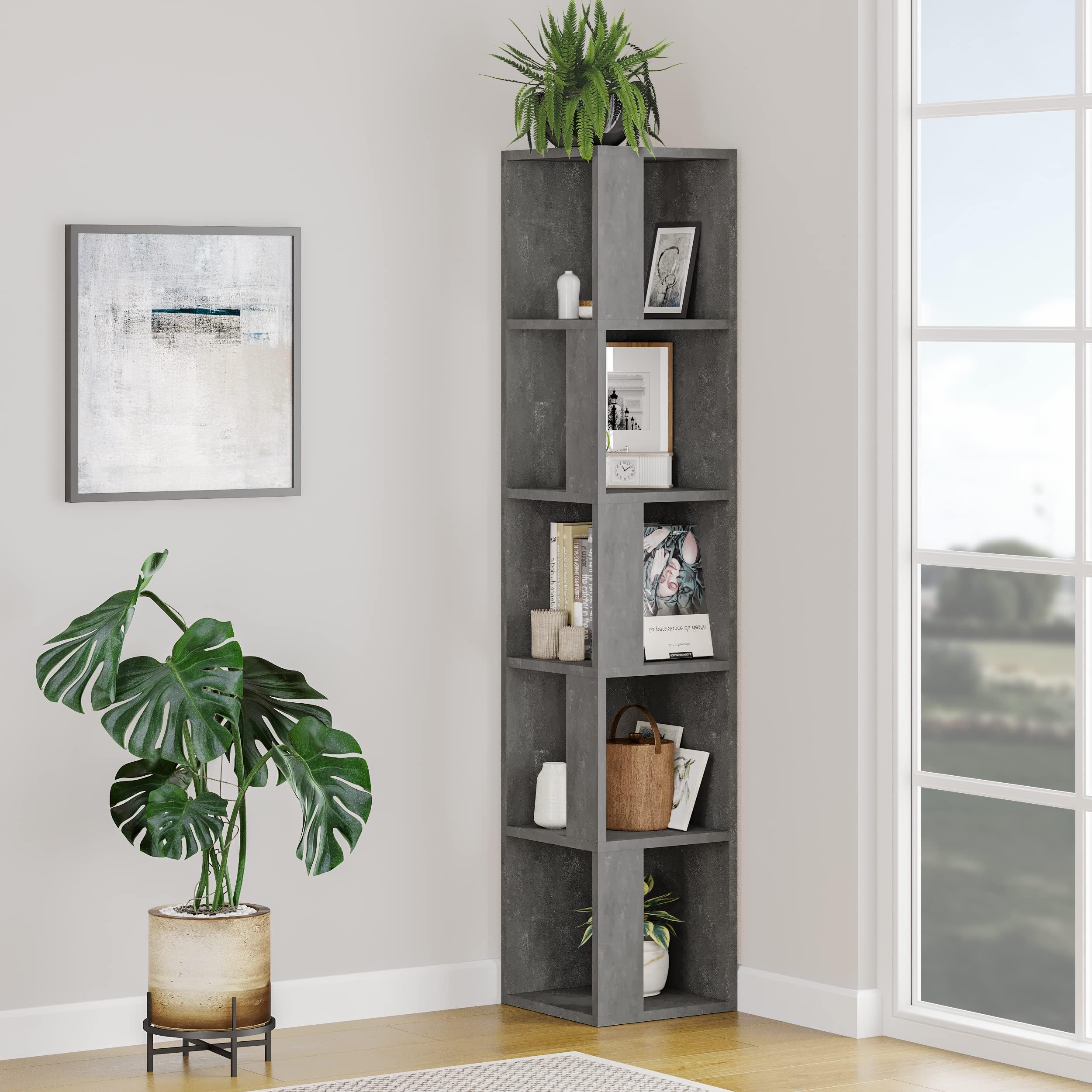 Corona Grey Corner Display Bookcase Unit Mexican Solid Pine : Amazon.co ...