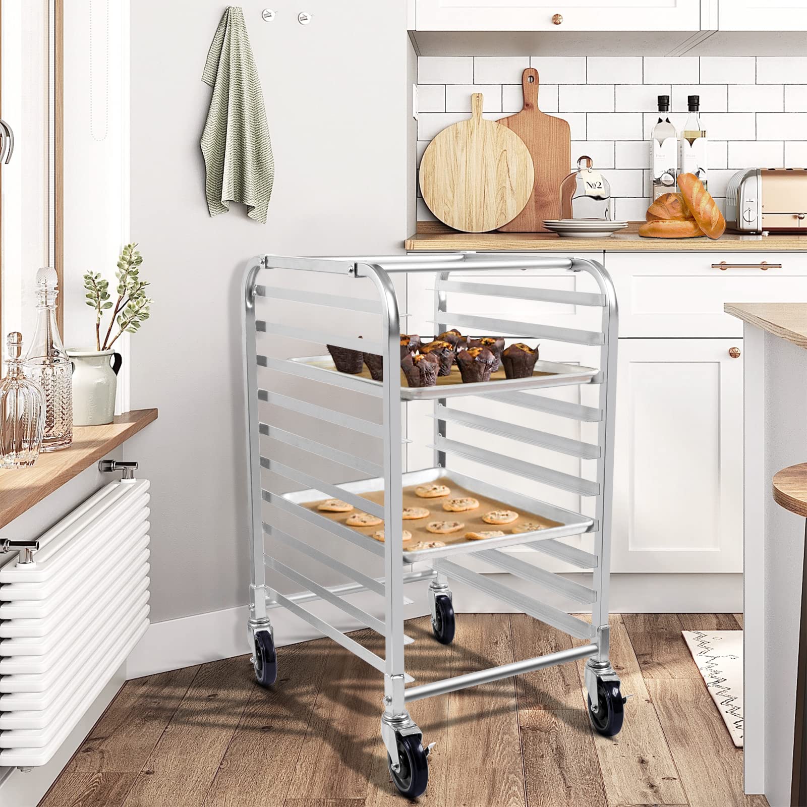 Snapklik.com : HARDURA Sheet Pan Rack,10 Tier Bun Pan Rack Commercial ...