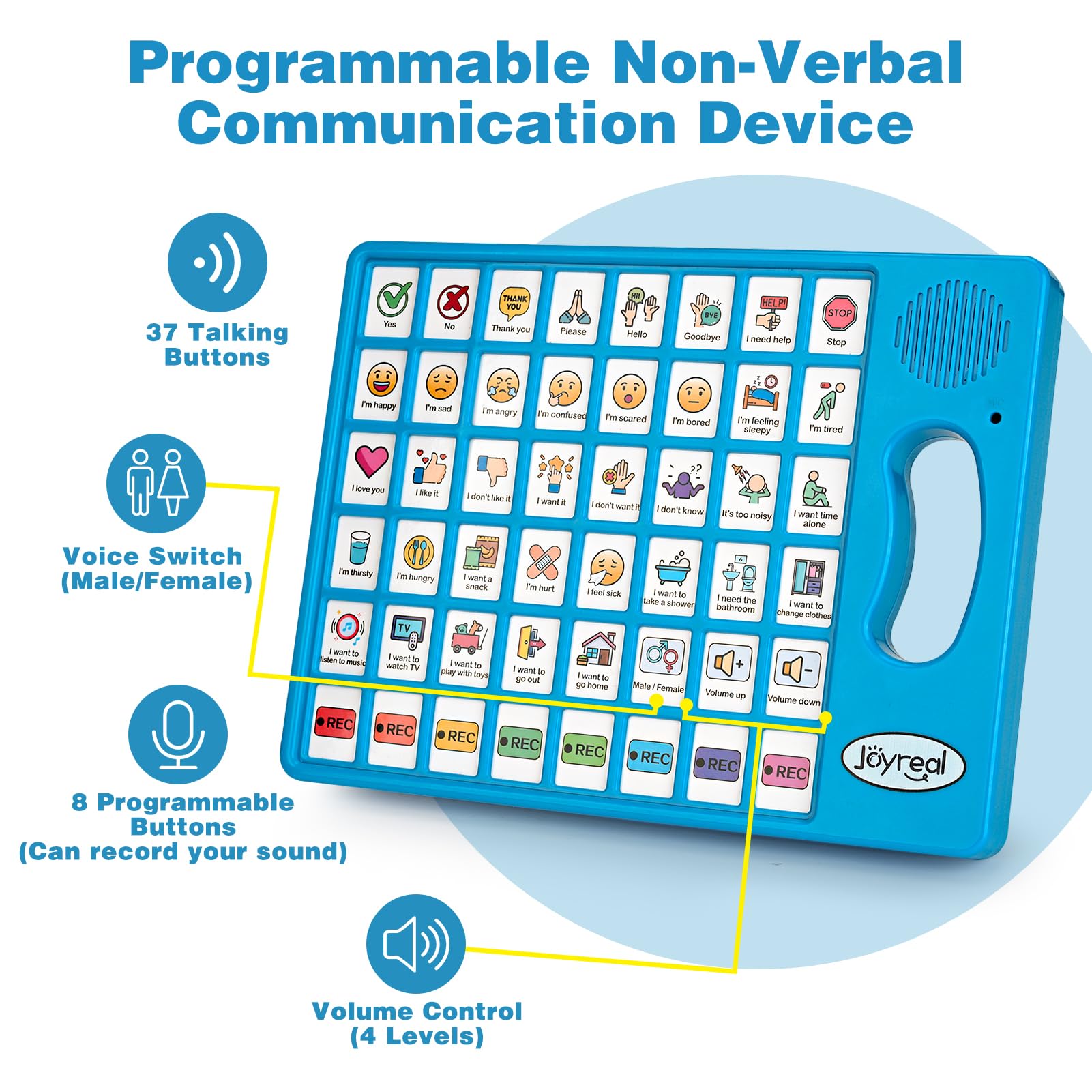 Snapklik.com : Joyreal AAC Device For Autism, Non Verbal Communication ...