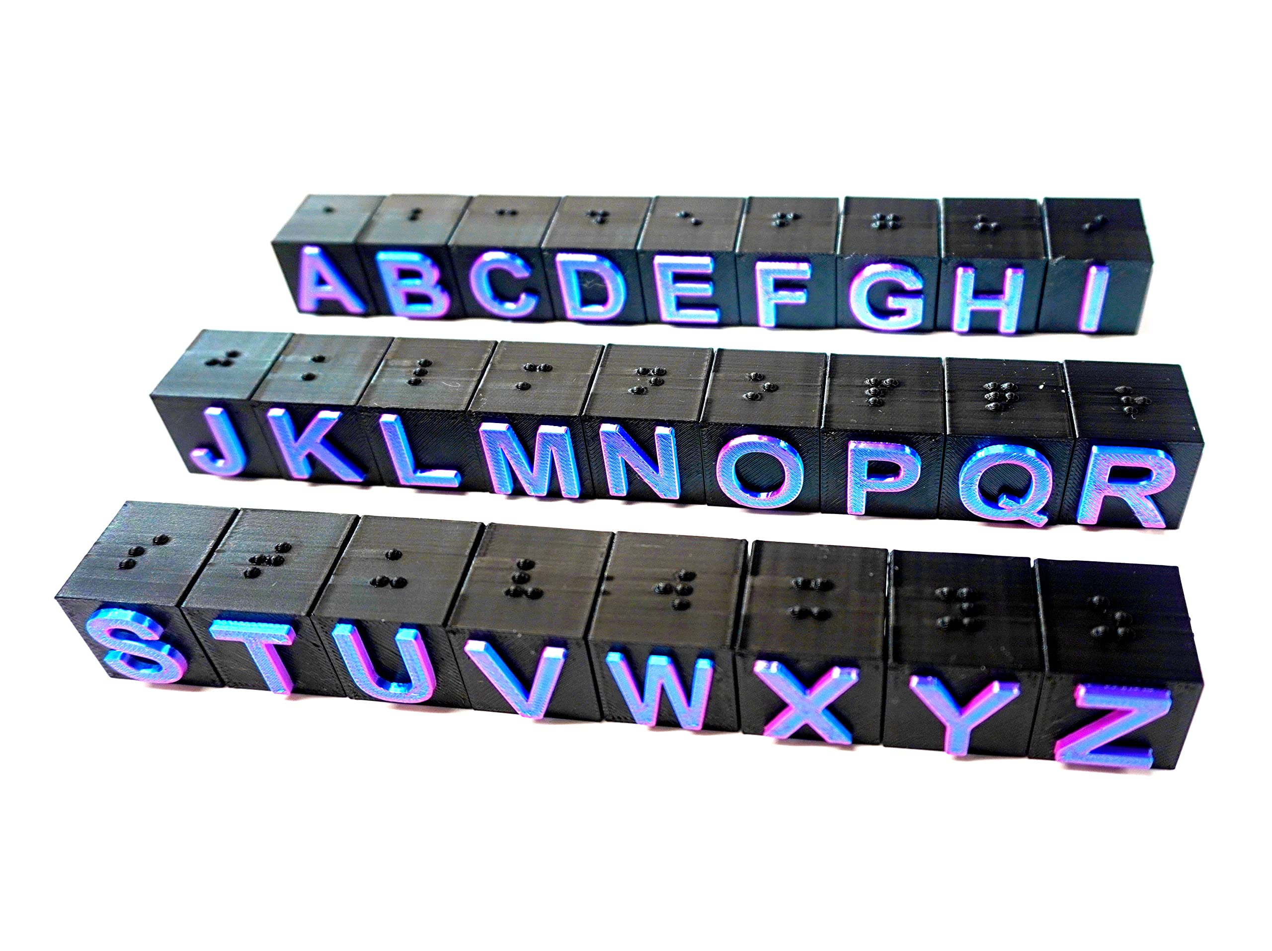 Amazon.com: Braille ABC Alphabet Blocks - Raised Dots Tactile ...