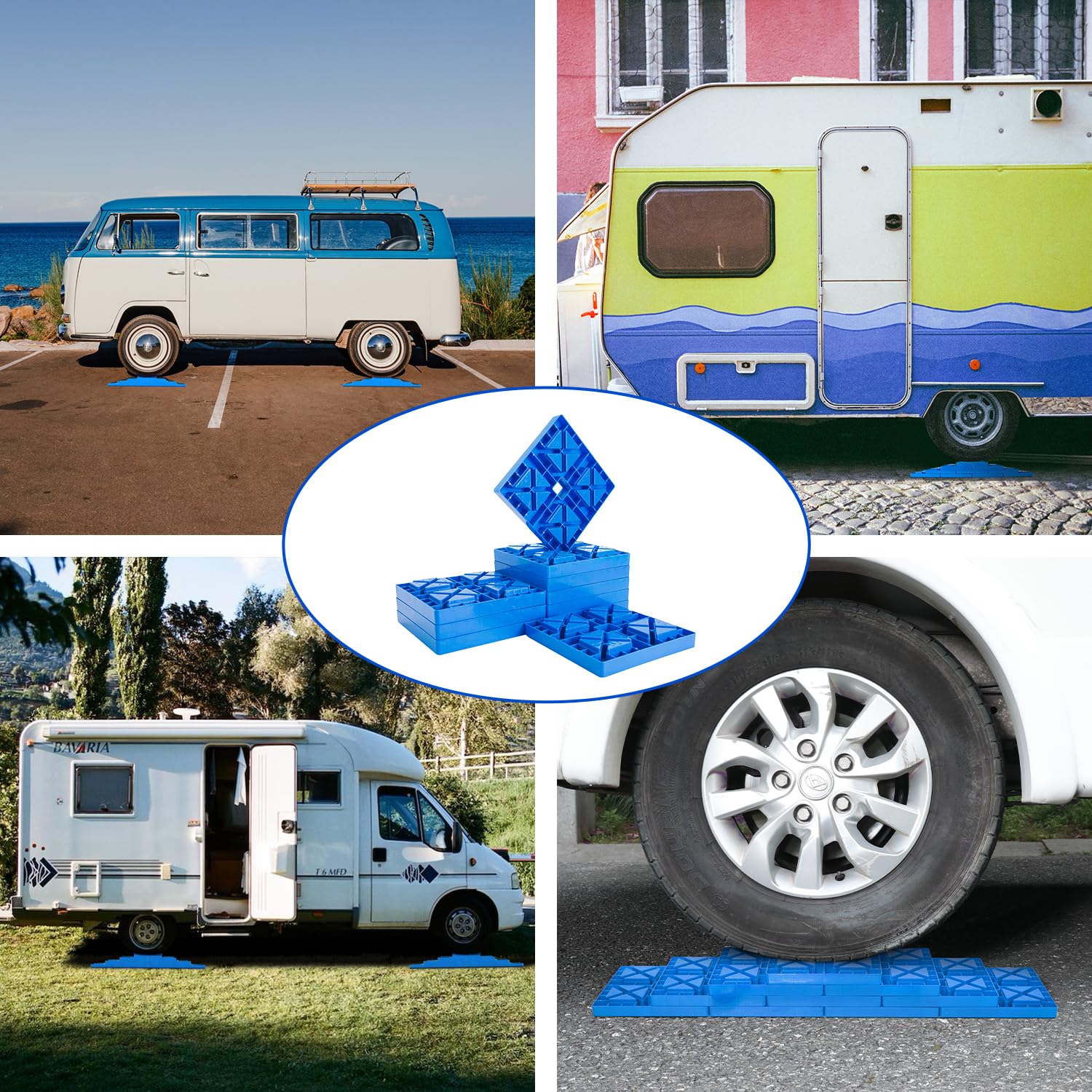 Snapklik.com : Homeon Wheels Camper Leveling Blocks, Ideal For Leveling ...
