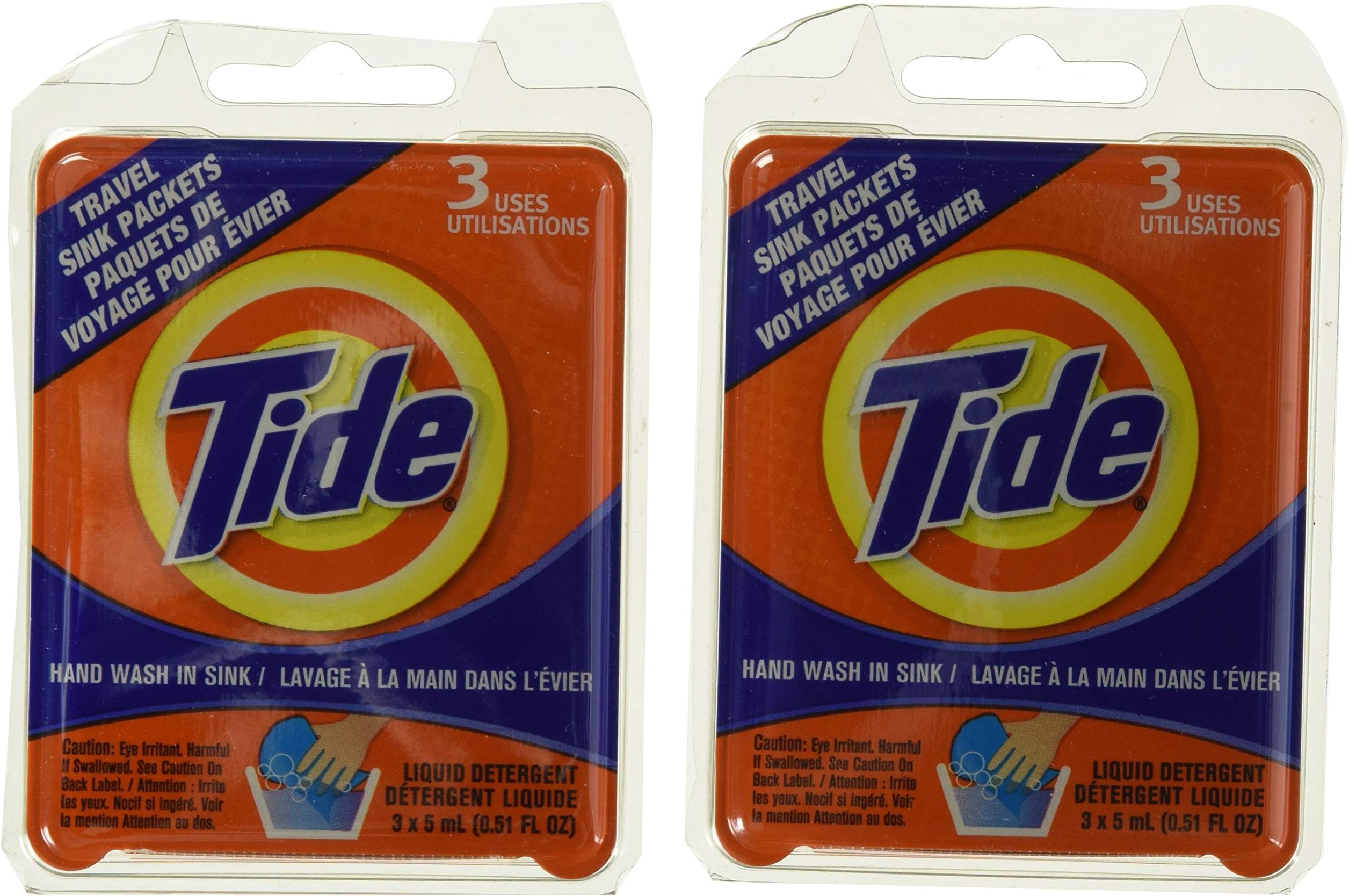 Amazon.com: Tide Travel Sink Packets Size 3ct : Health & Household